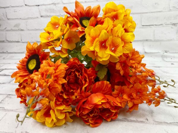 Orange Hydrangea Sunflower - Kelea's Florals