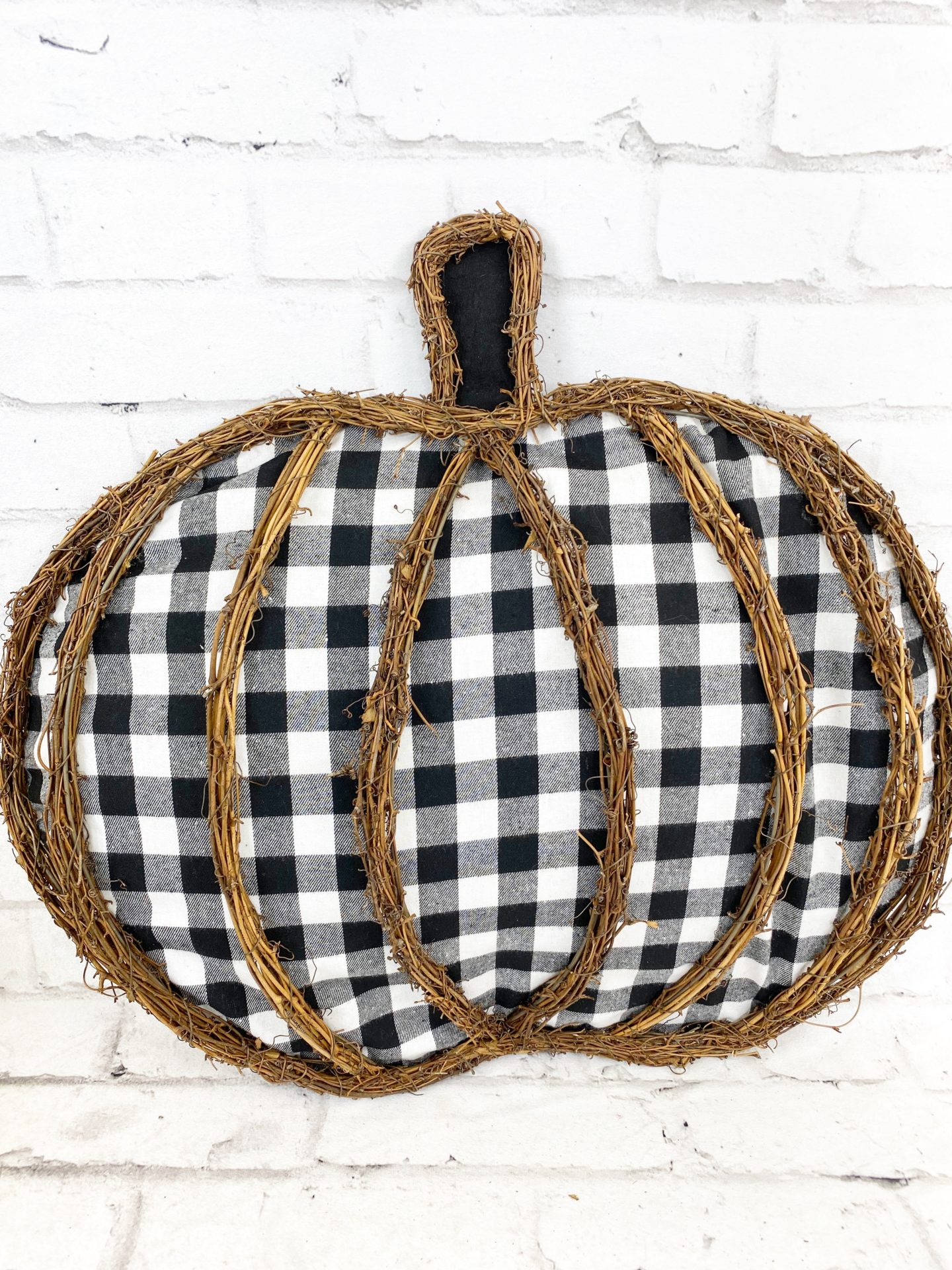 Gingham Fabric Pumpkin Twig Form Kelea s Florals gingham-fabric-pumpkin-twig-form-kelea-s-florals