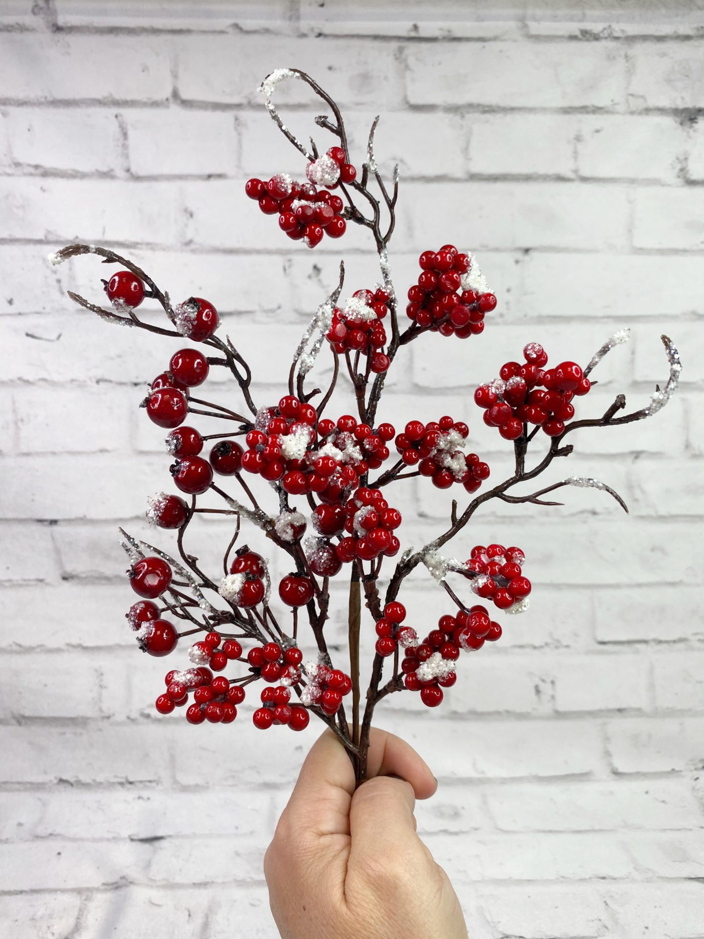Snow Berry twig Pick - Kelea's Florals