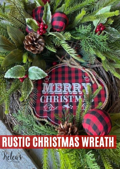 Rustic Winter Christmas Wreath - Kelea's Florals