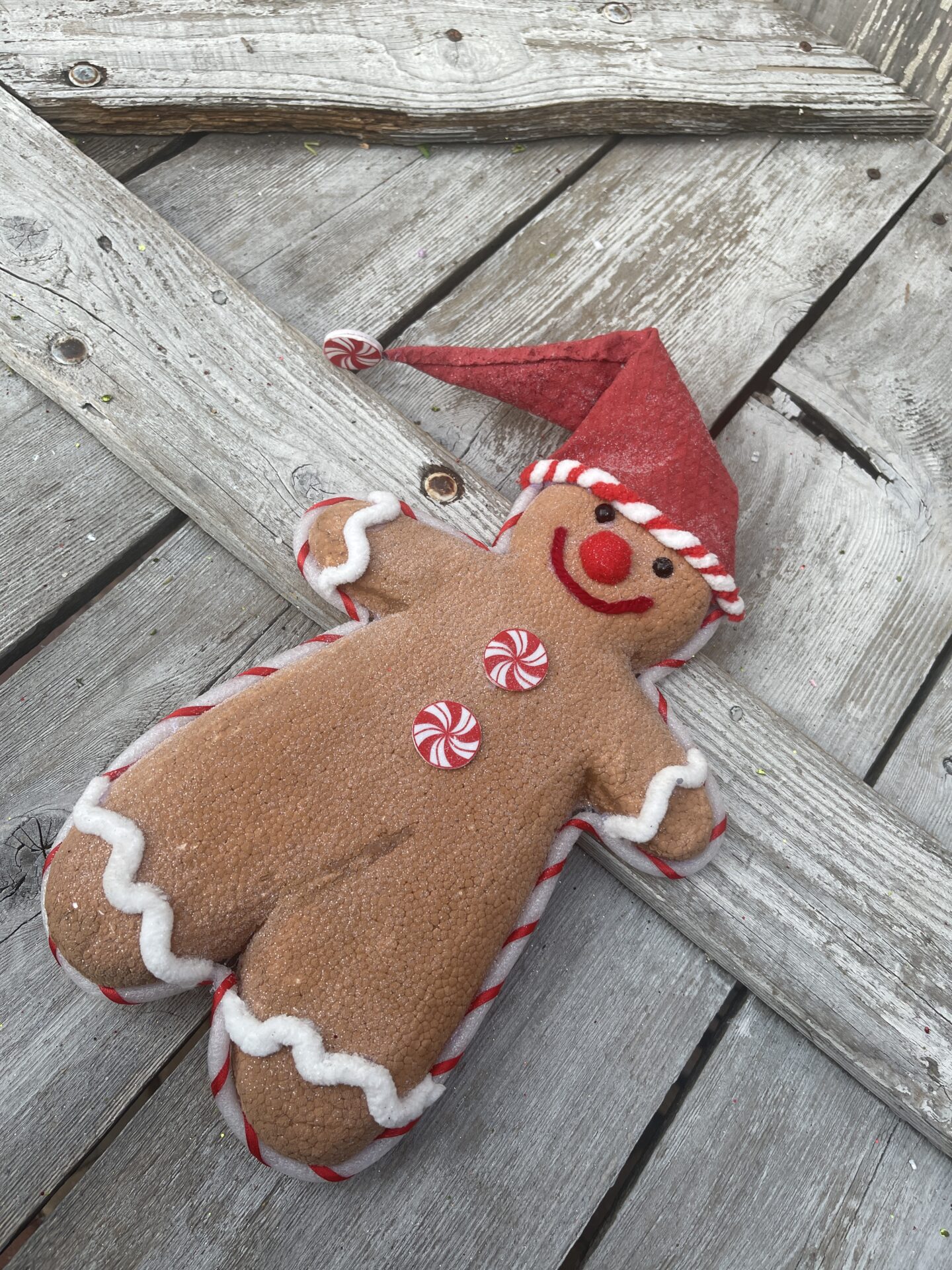 Gingerbread Santa Hat Ornament - Kelea's Florals