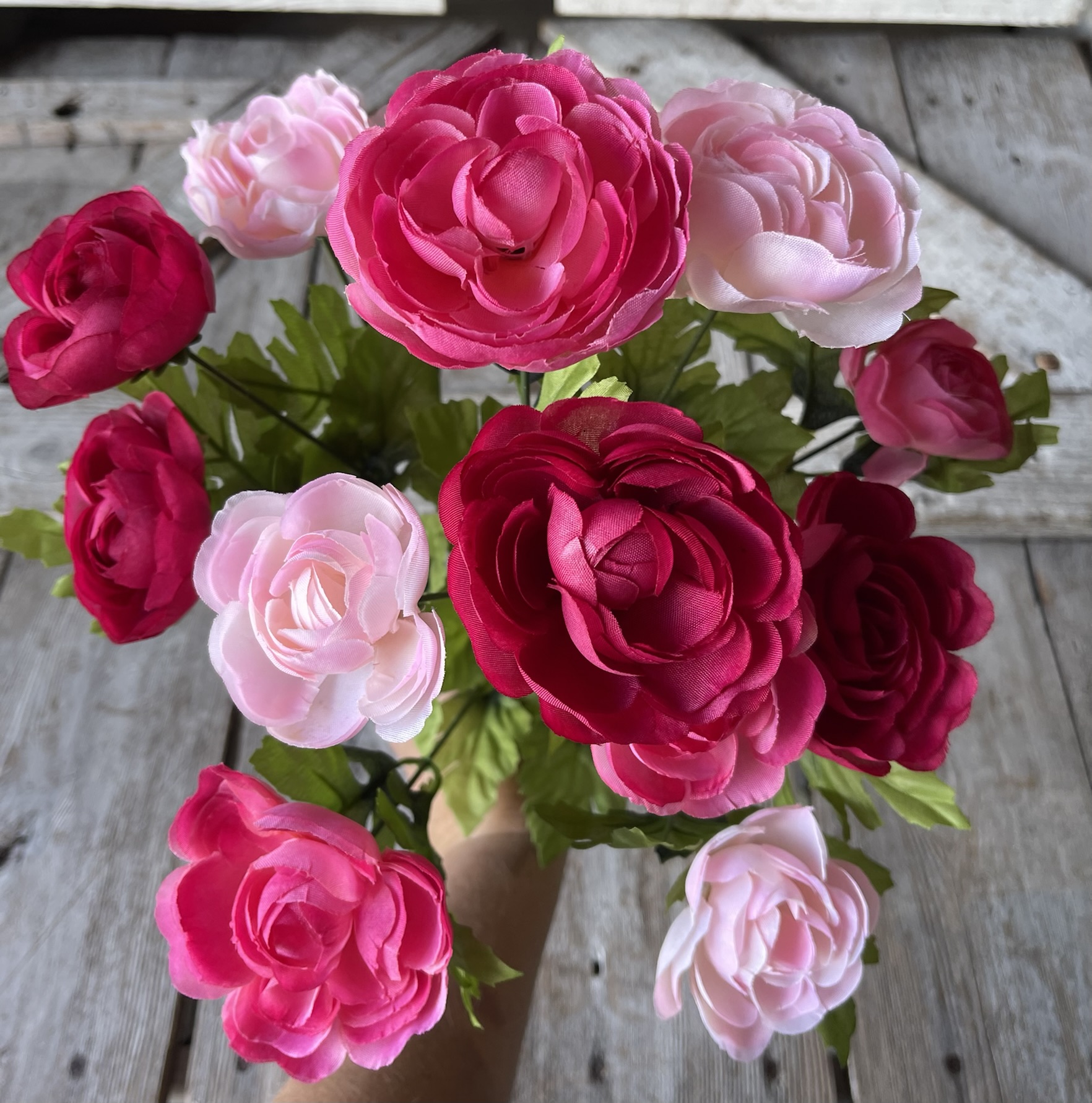 Bright Pink Ranunculus Bush - Kelea's Florals