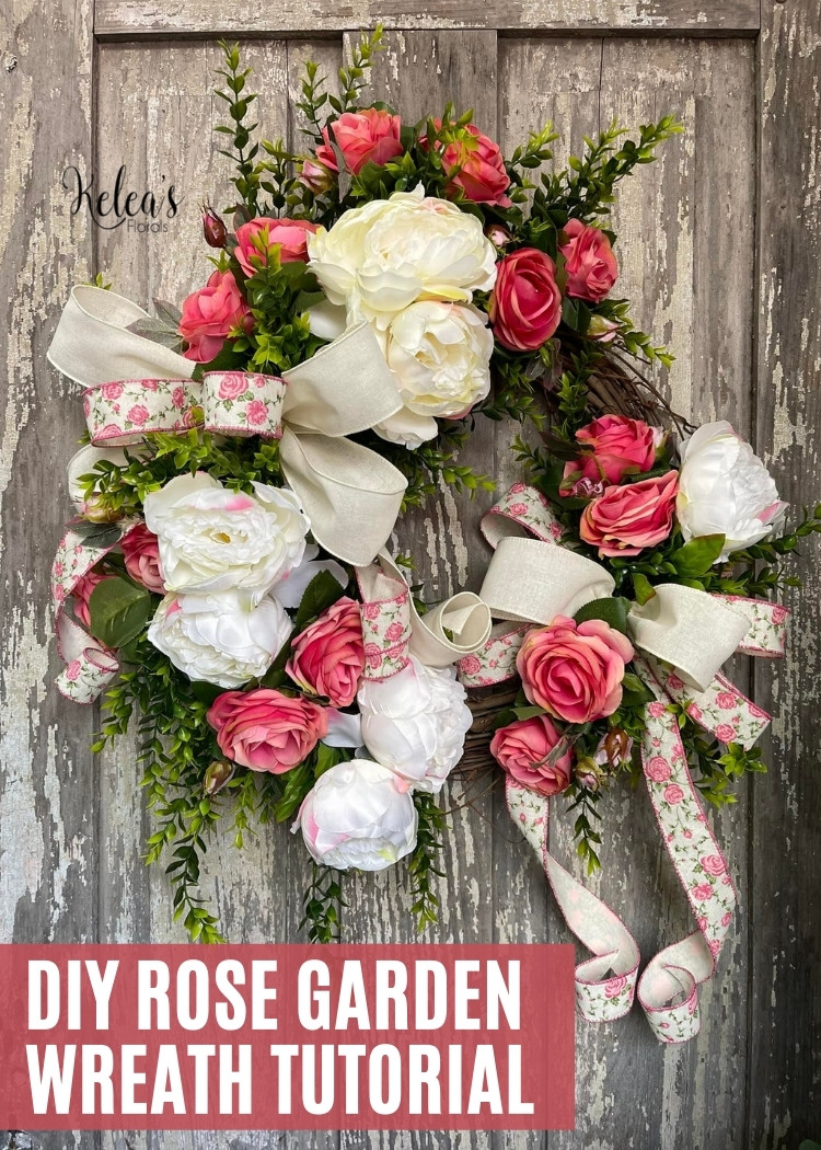 Rose Garden Wreath - Kelea's Florals