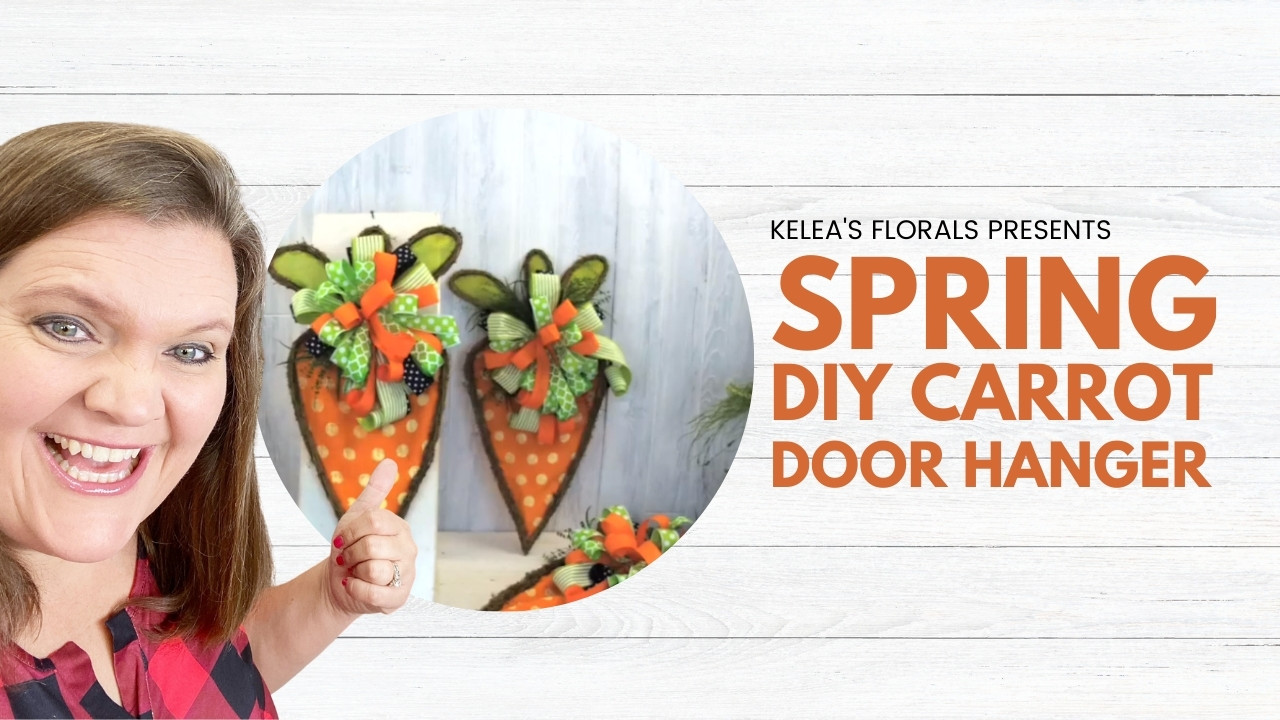 Carrot Door Hanger - Kelea's Florals