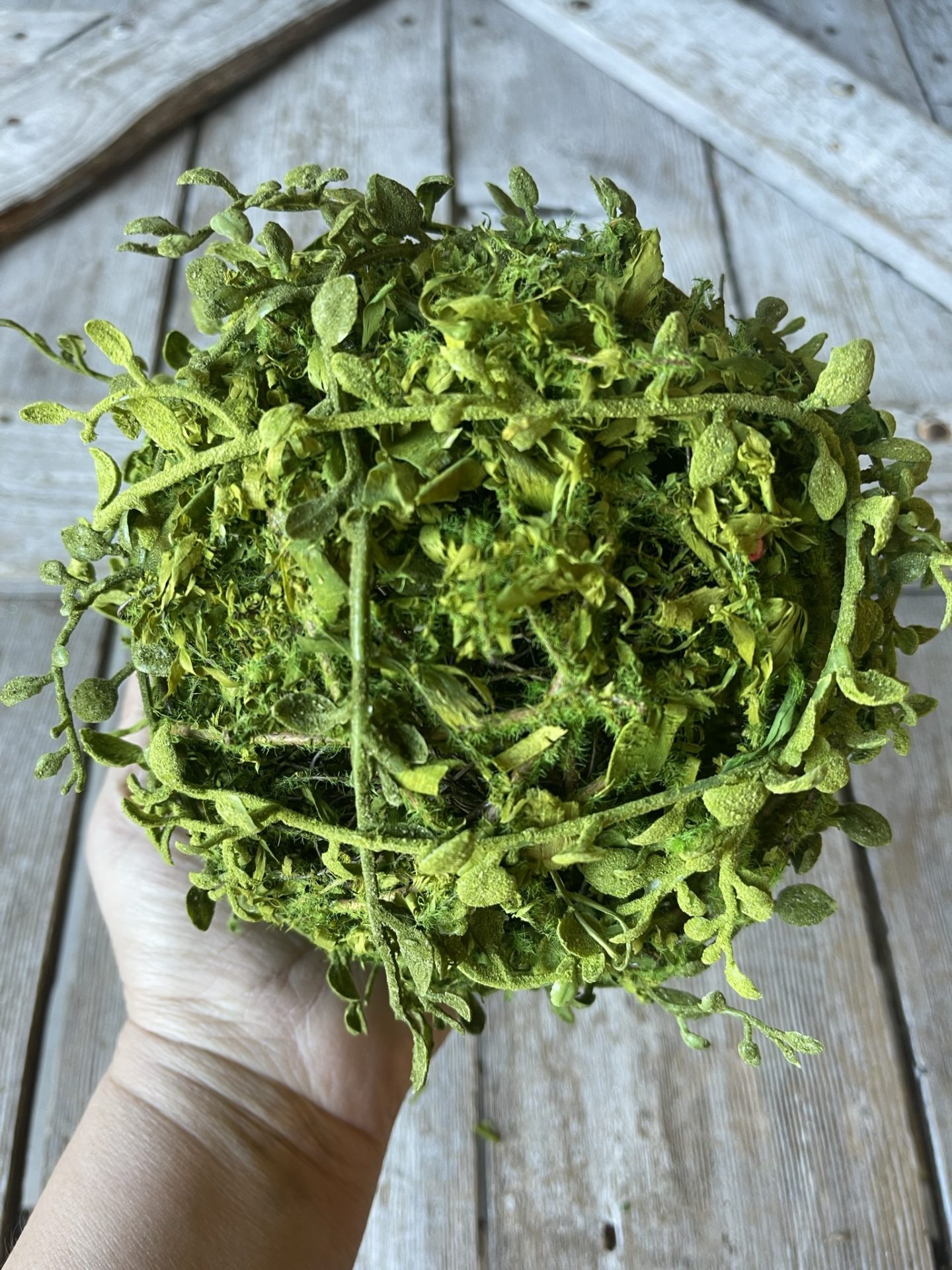 Large Moss and Greenery Ball - Kelea's Florals