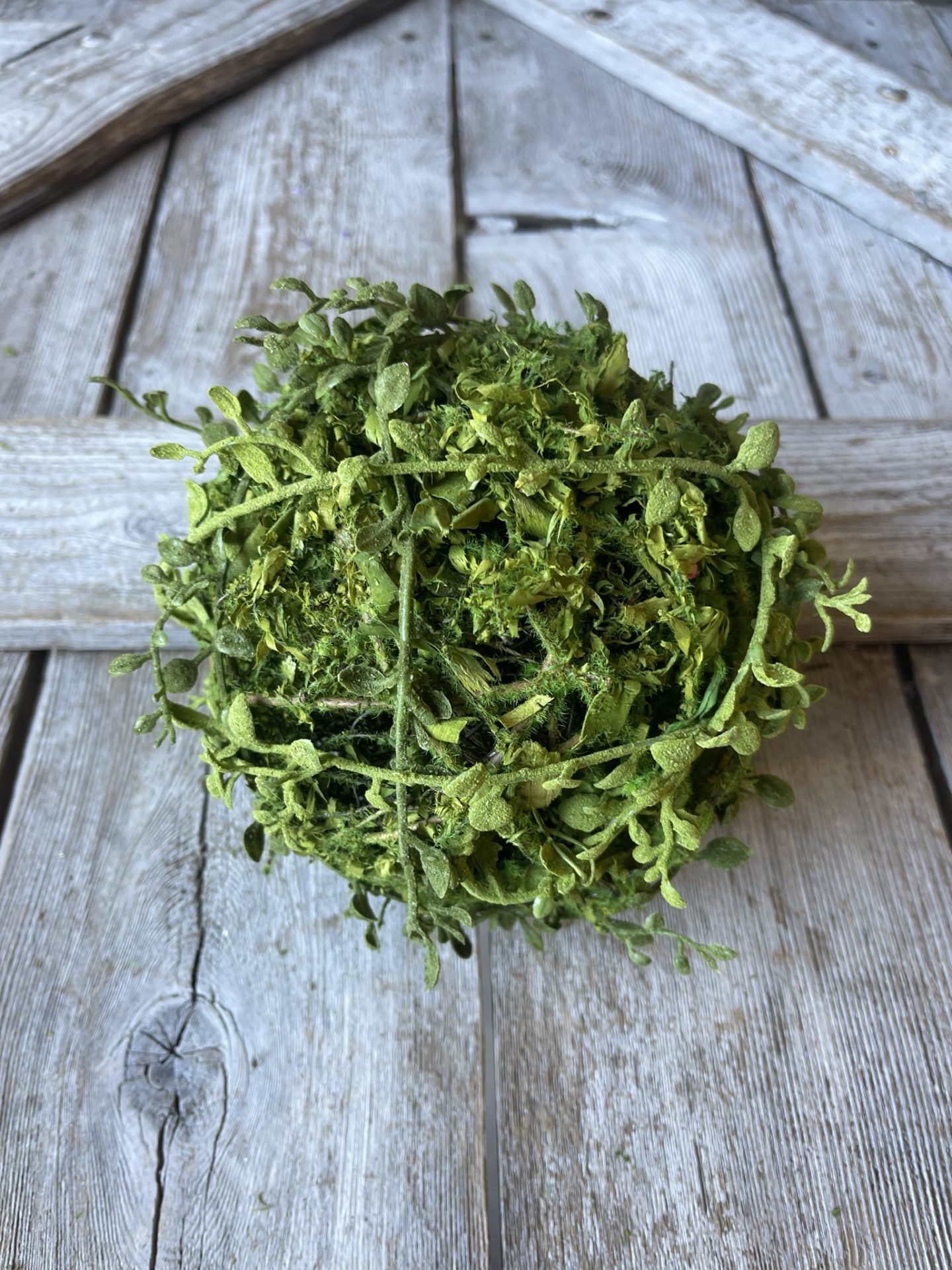 Large Moss and Greenery Ball - Kelea's Florals
