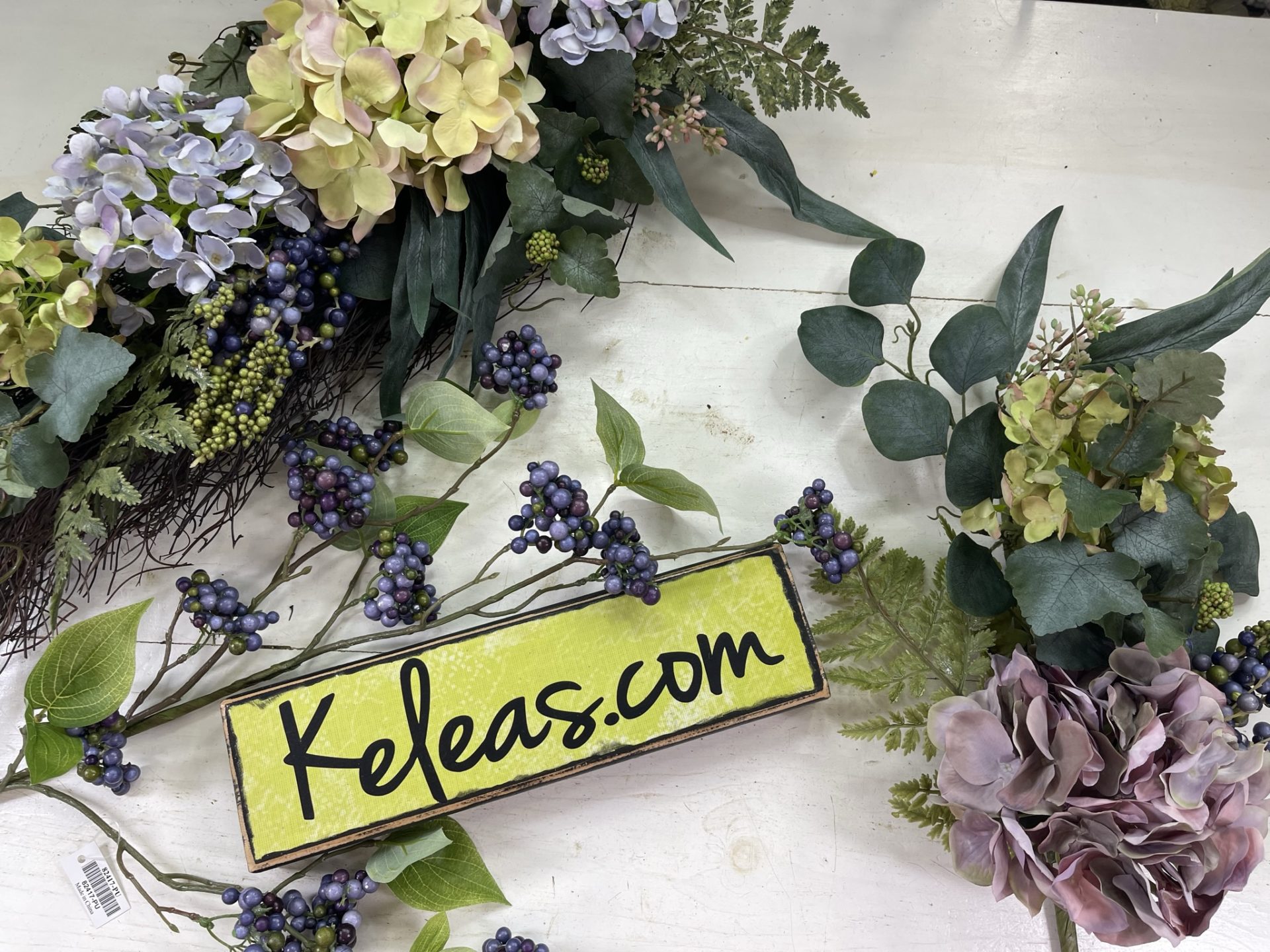 Purple Hydrangea Swag Kit - Kelea's Florals