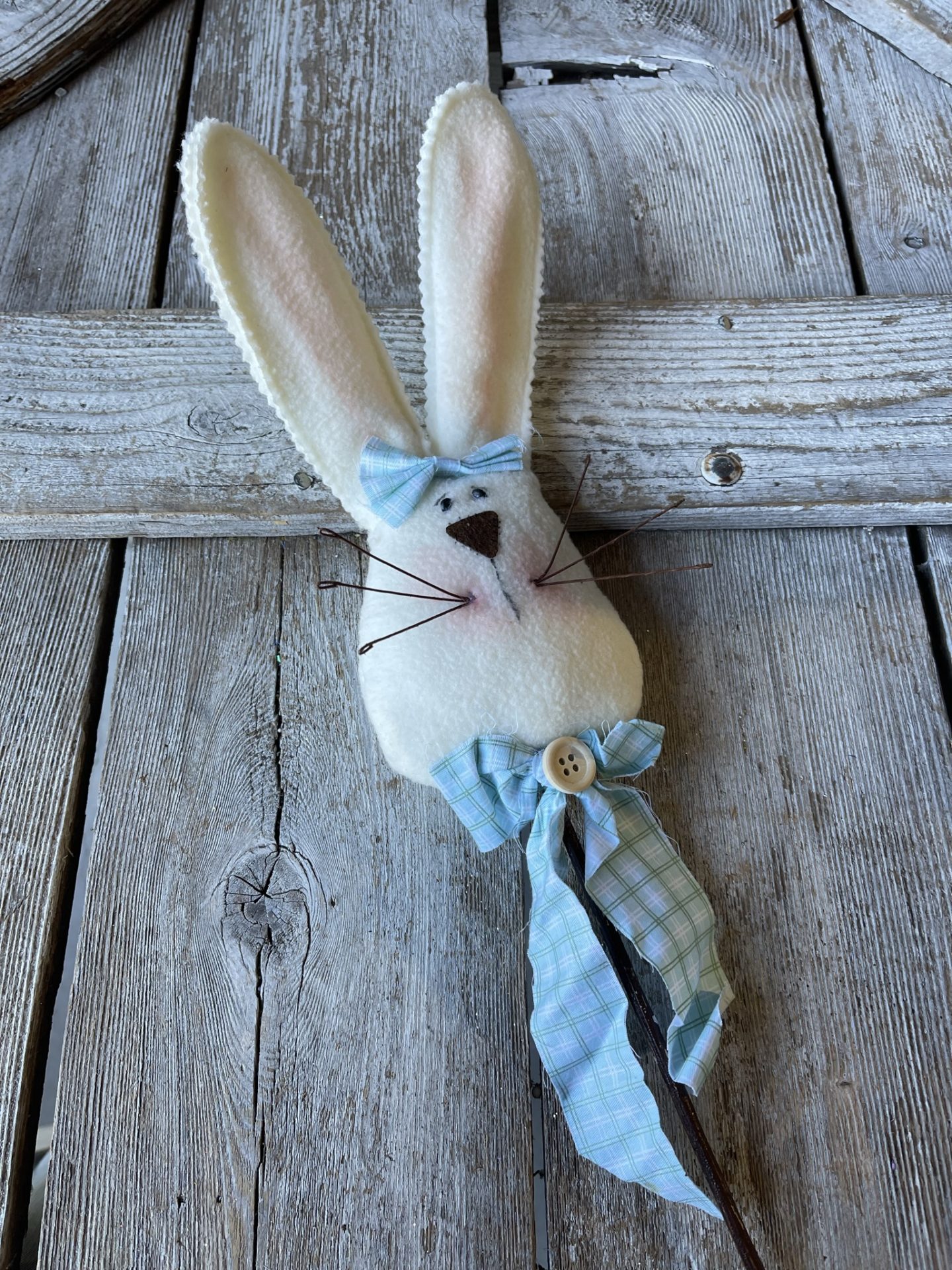 Blue Bunny Head Pick - Kelea's Florals