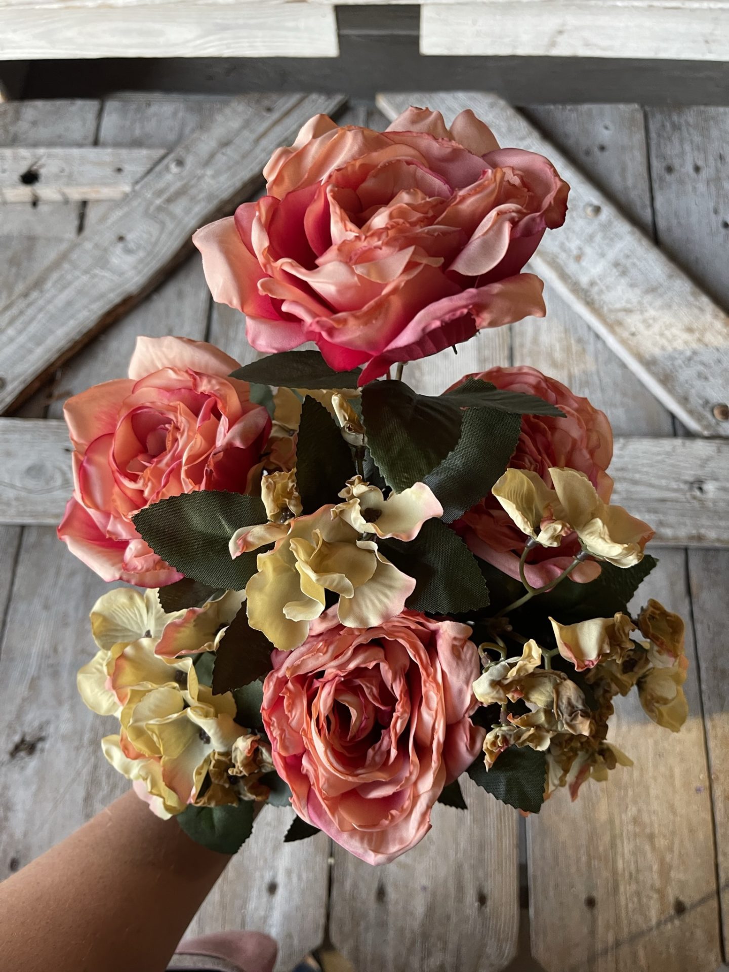 Coral Rose Hydrangea Bush - Kelea's Florals