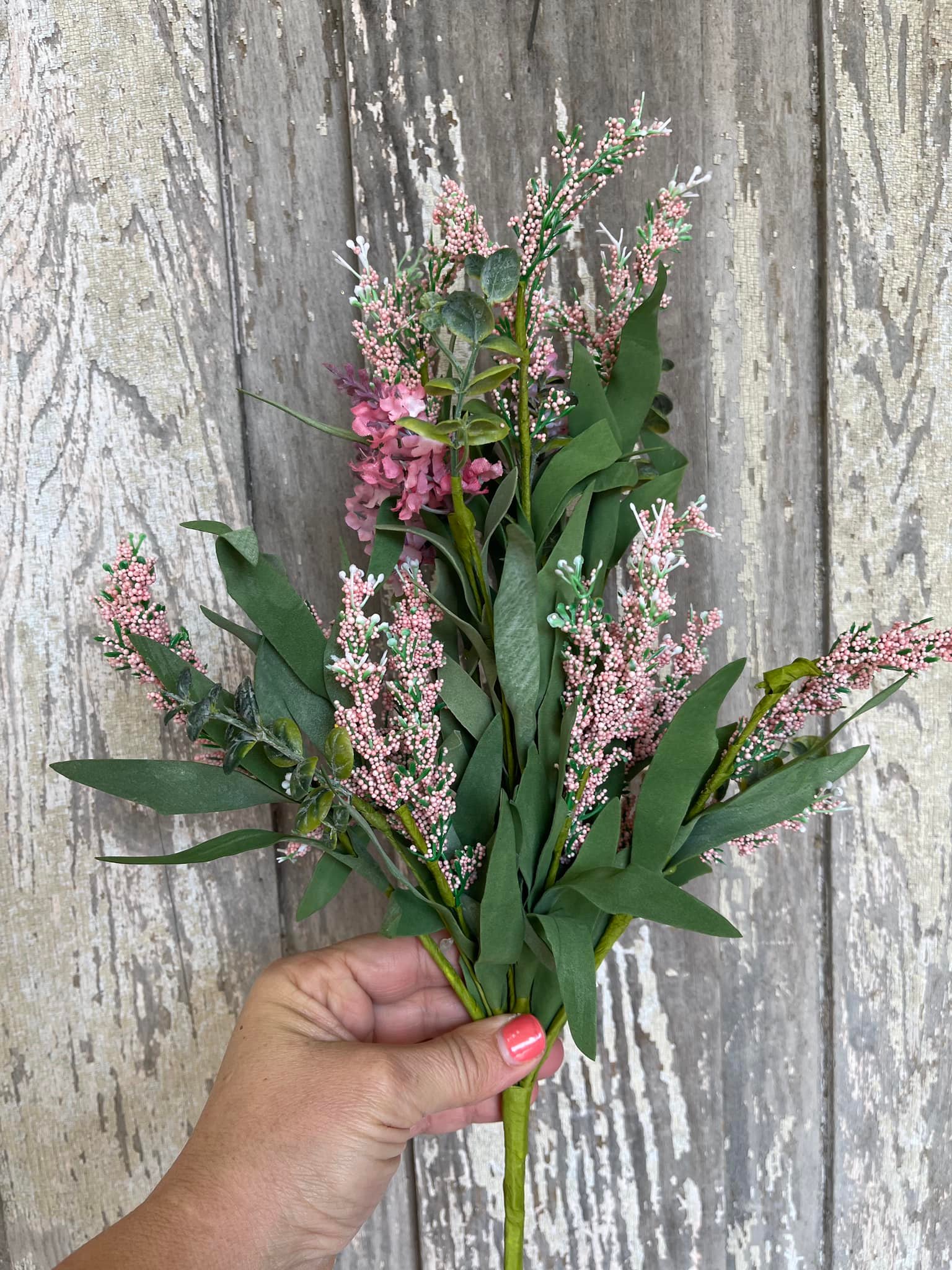 18" Pink Feather Bush - Kelea's Florals