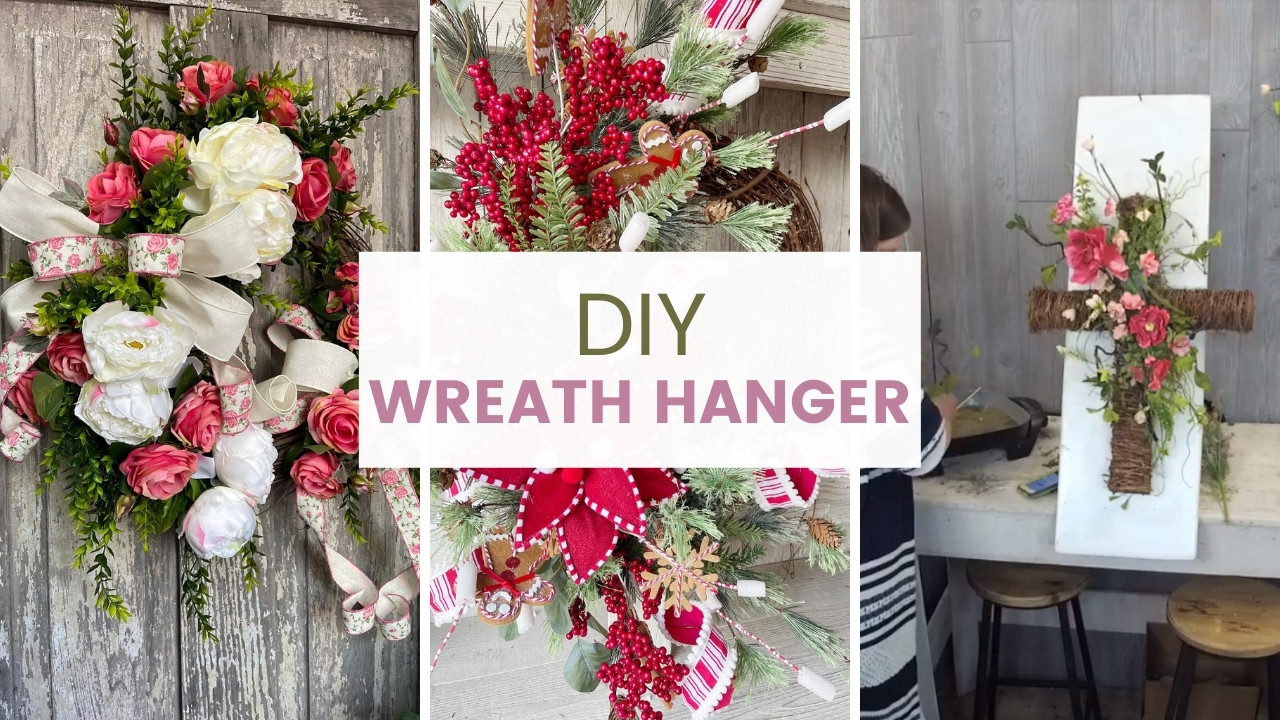How to Add a Wreath Hanger to a Wreath - Kelea's Florals