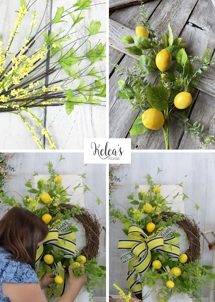 Easy Lemon Wreath - Kelea's Florals
