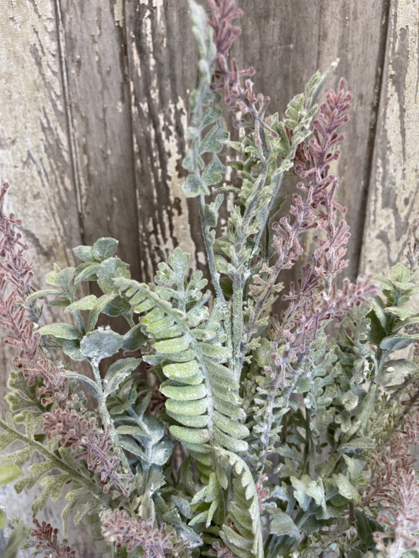 21" Blush Mix Fern Heather Bush - Kelea's Florals