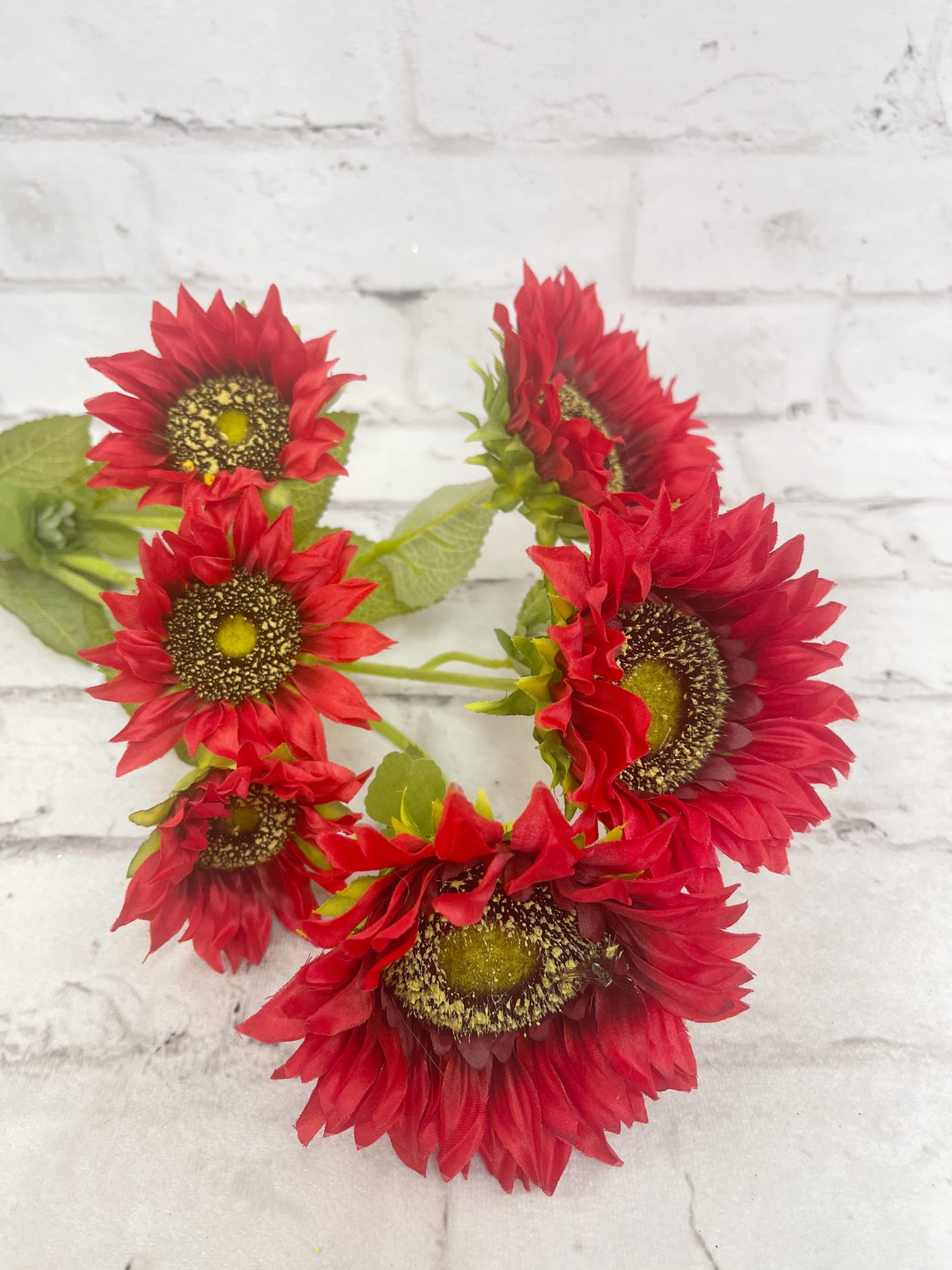 Red 6 head Sunflower Bush - Kelea's Florals