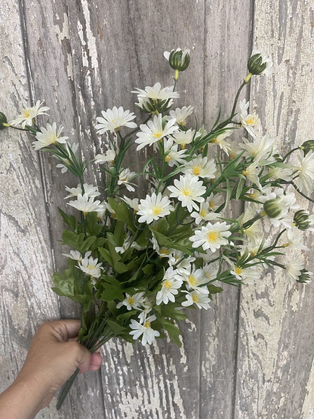21″ Cream Mini Daisy Bush - Kelea's Florals