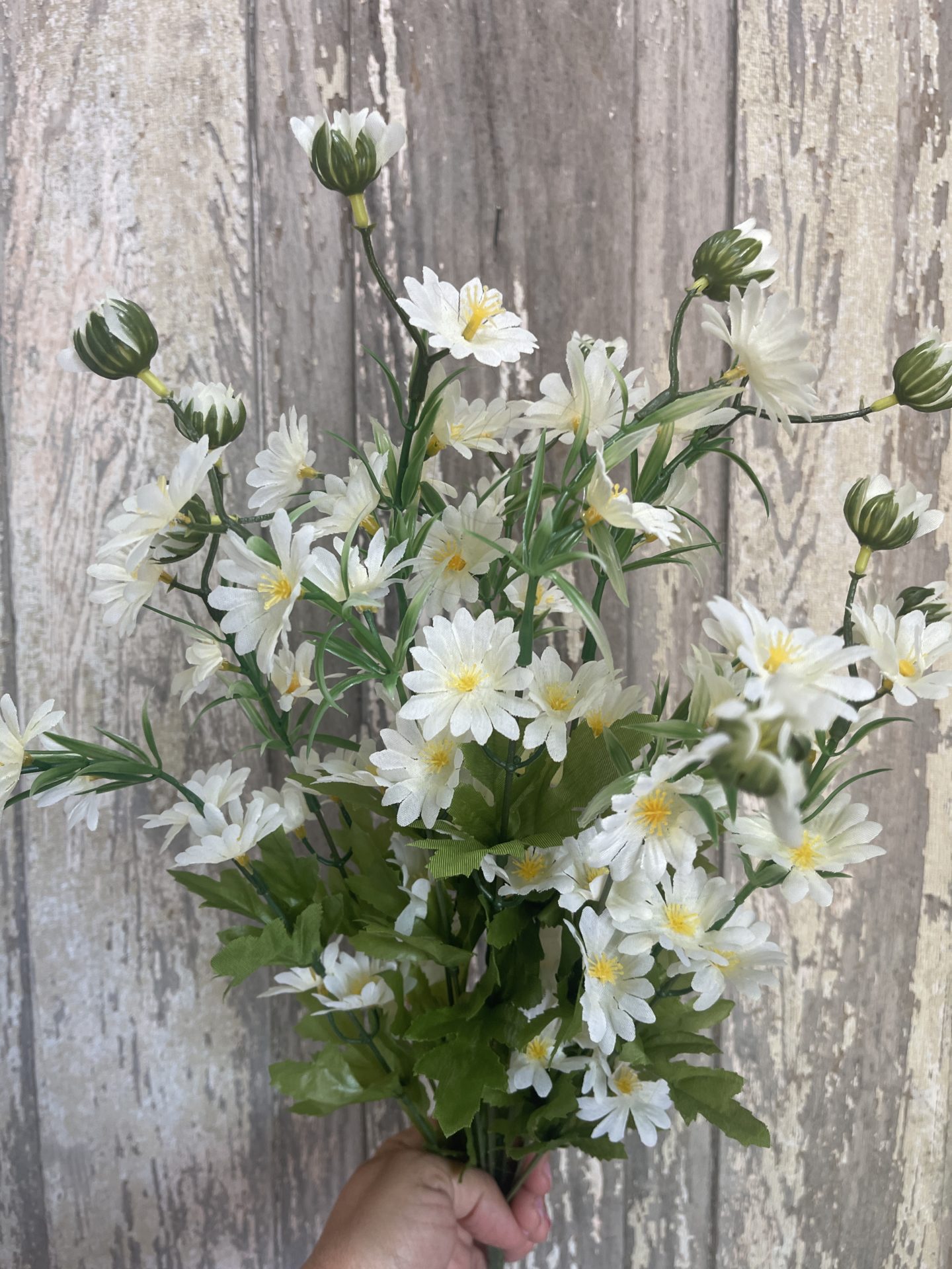 21″ Cream Mini Daisy Bush - Kelea's Florals