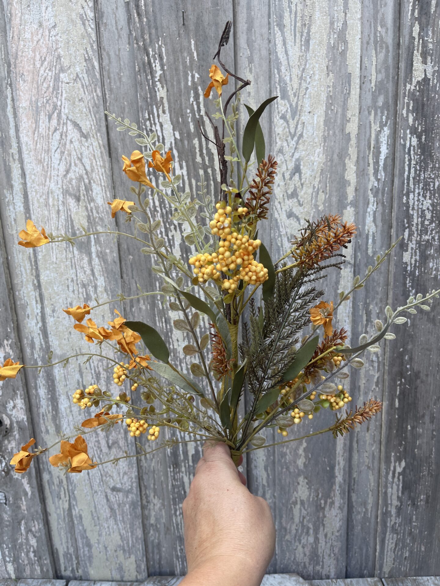 Yellow Lavender Berry Spray - Kelea's Florals