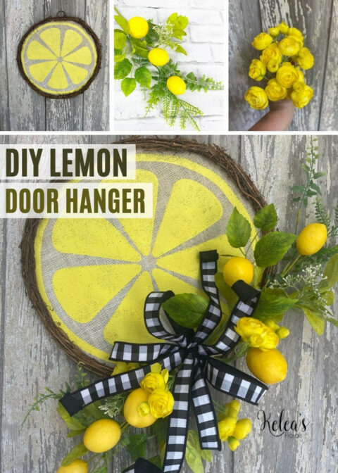 Sunshine Lemon Door Hanger - Kelea's Florals