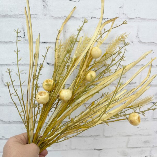 Beige Crab Berry Wheat Filler Bush - Kelea's Florals