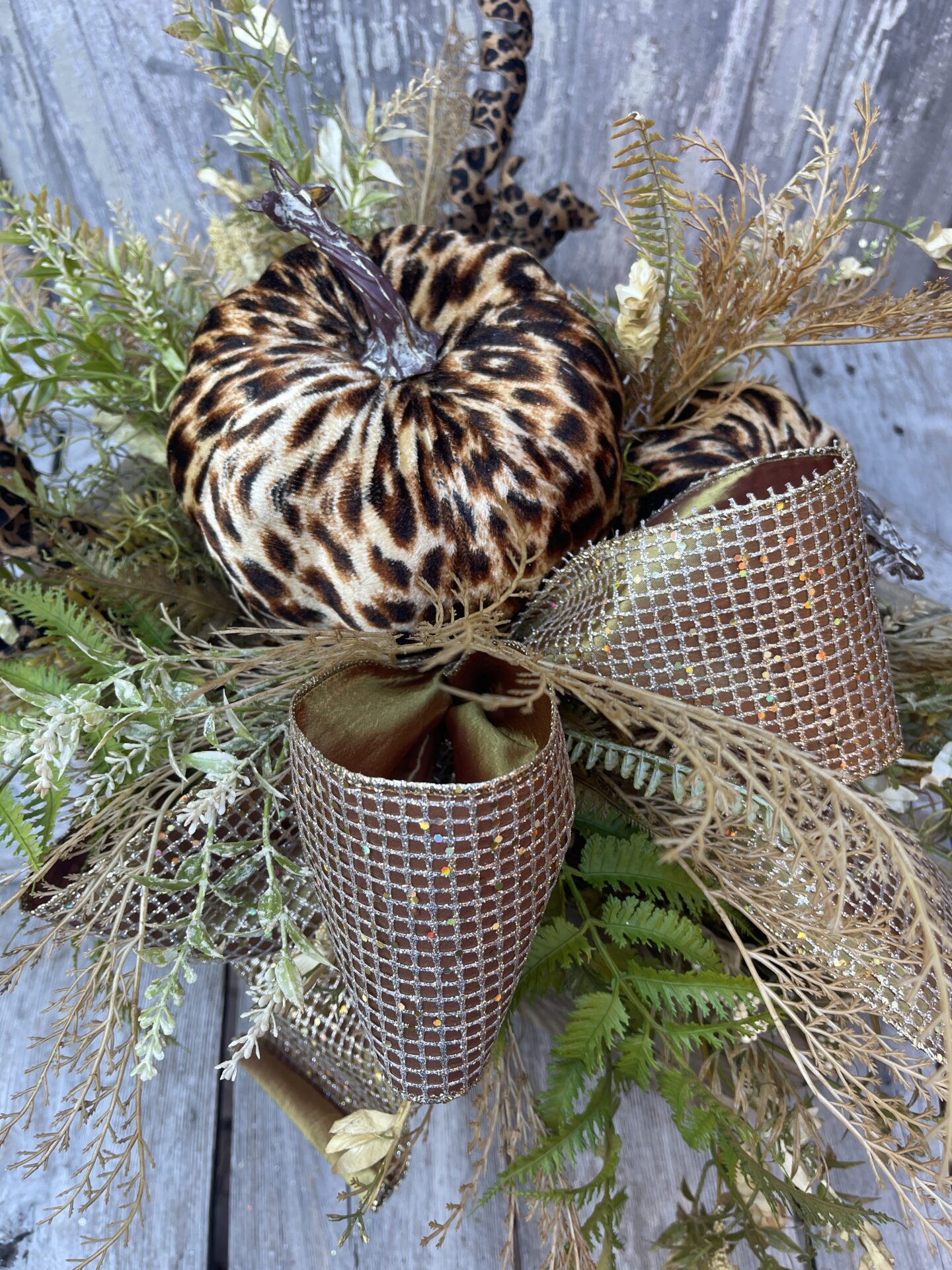 KDS Tutorial Rustic Glam Fall Leopard Pumpkin Centerpiece Supply List ...