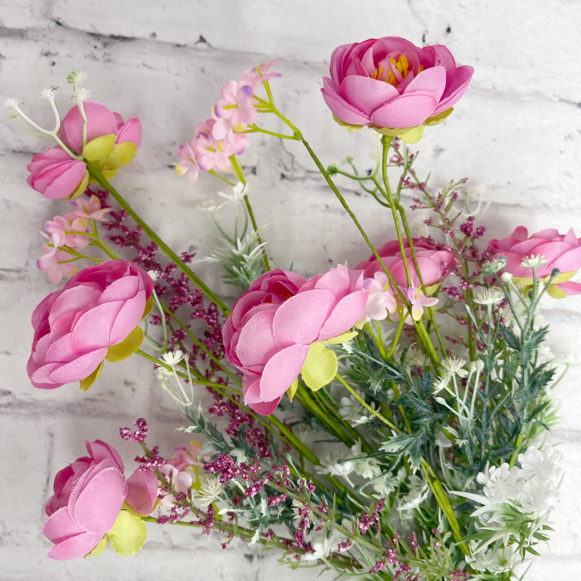 Bright Pink Ranunculus Filler Bush - Kelea's Florals