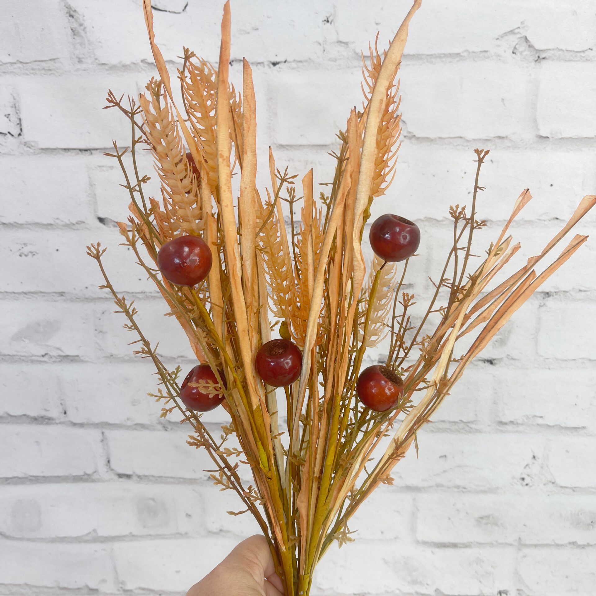 Orange Crab Berry Wheat Filler Bush - Kelea's Florals