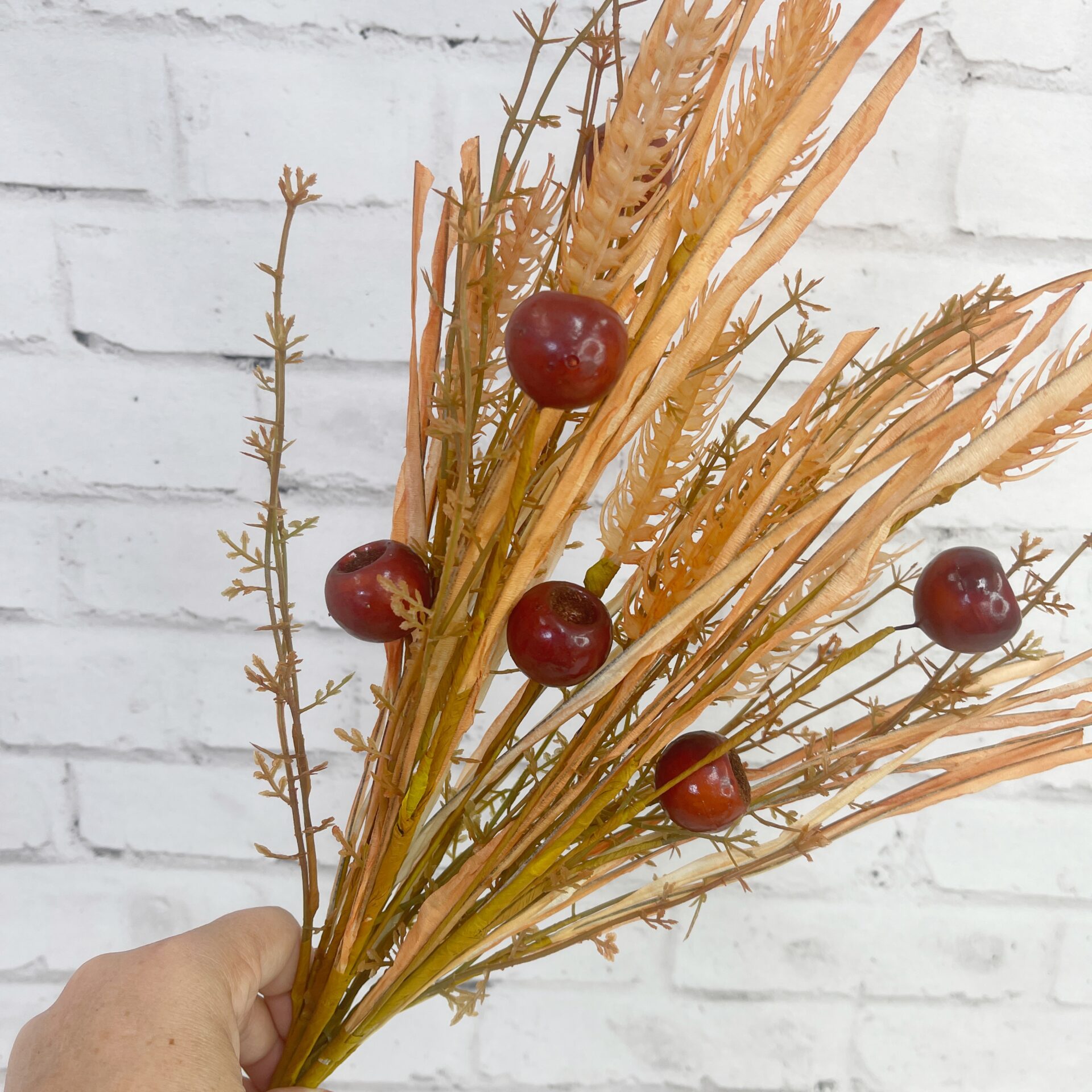 Orange Crab Berry Wheat Filler Bush - Kelea's Florals