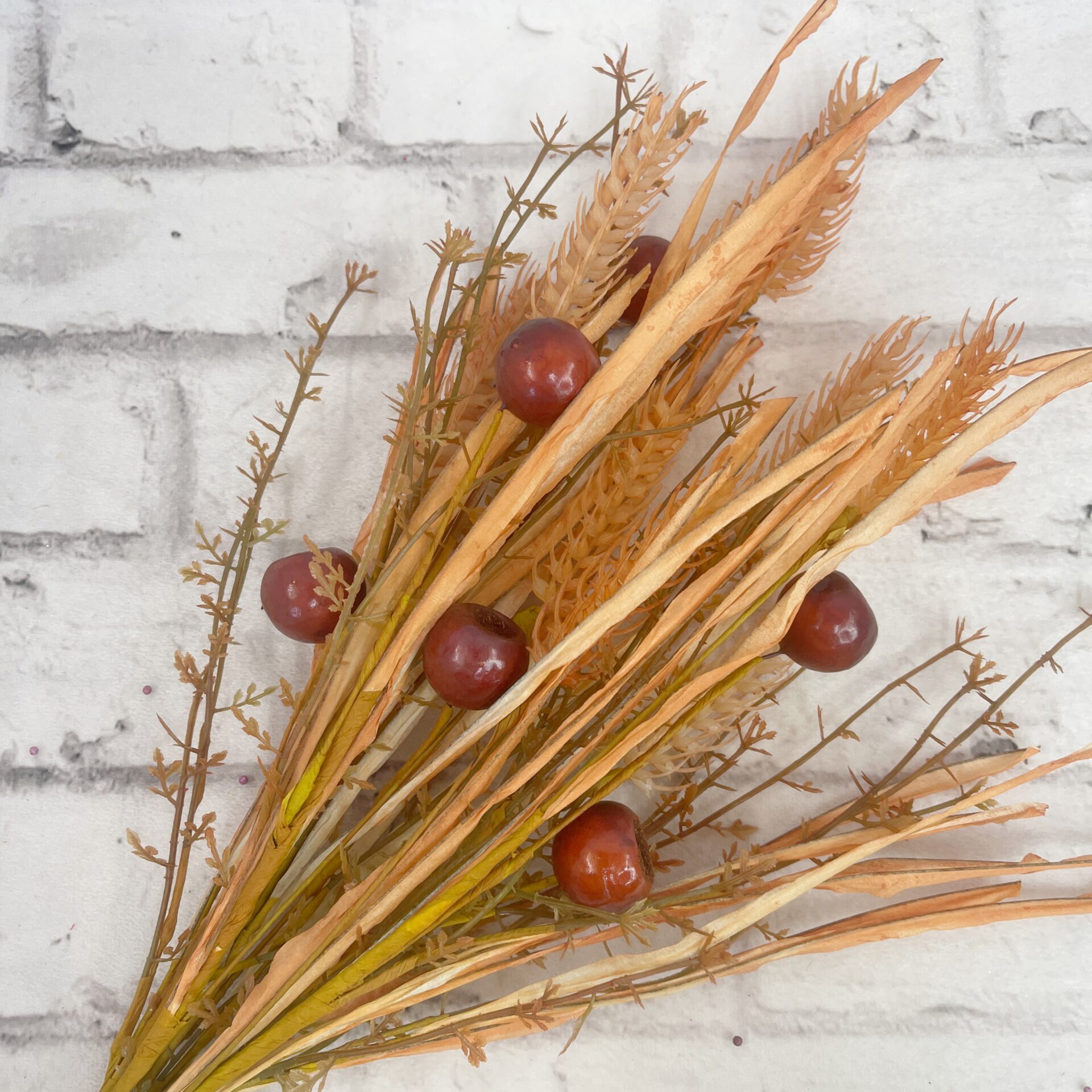 Orange Crab Berry Wheat Filler Bush - Kelea's Florals