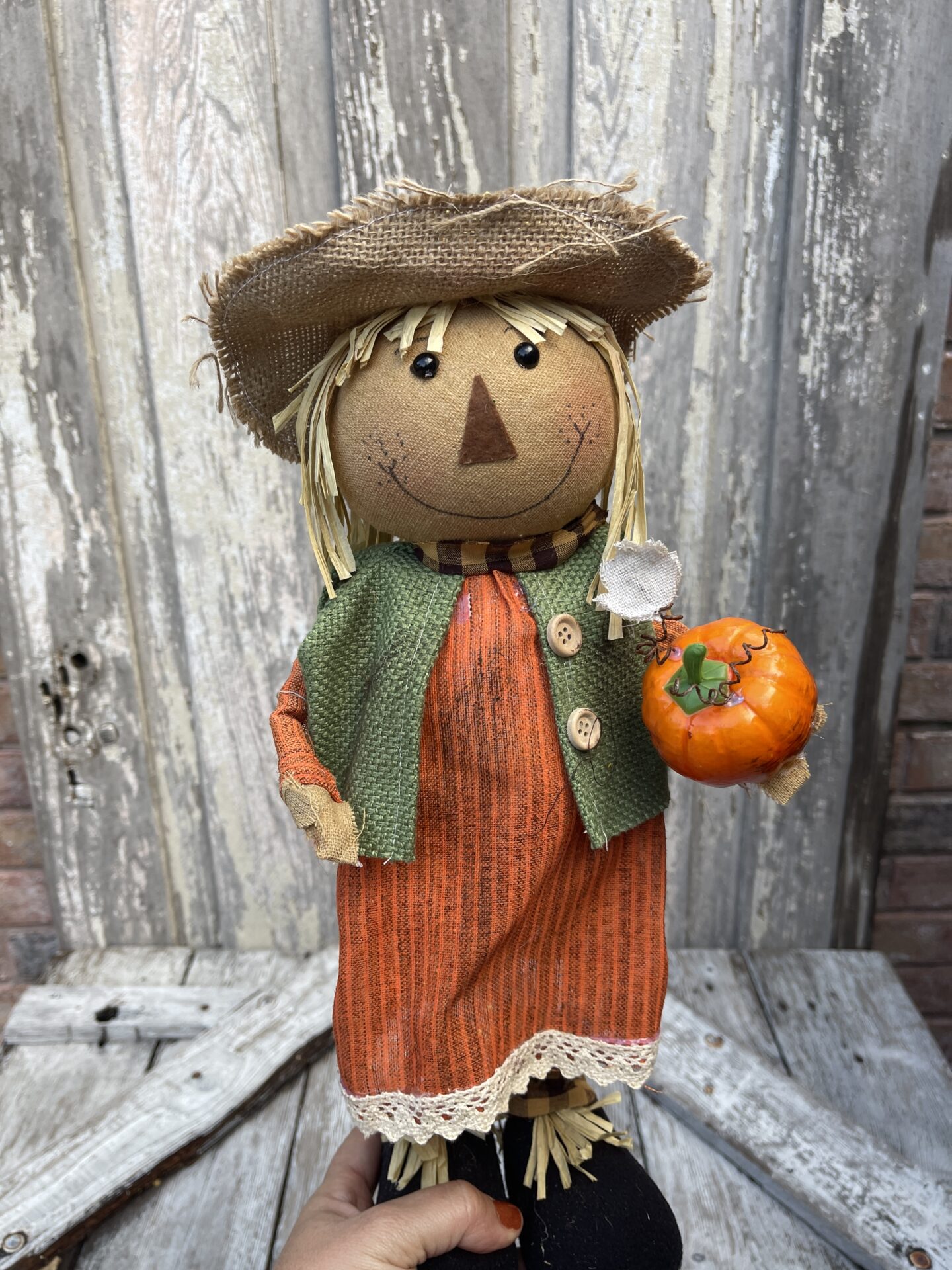 Standing Girl Scarecrow - Kelea's Florals