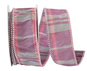 Plaid Pink Dusk Grand 1.5 X10 yards - Kelea's Florals