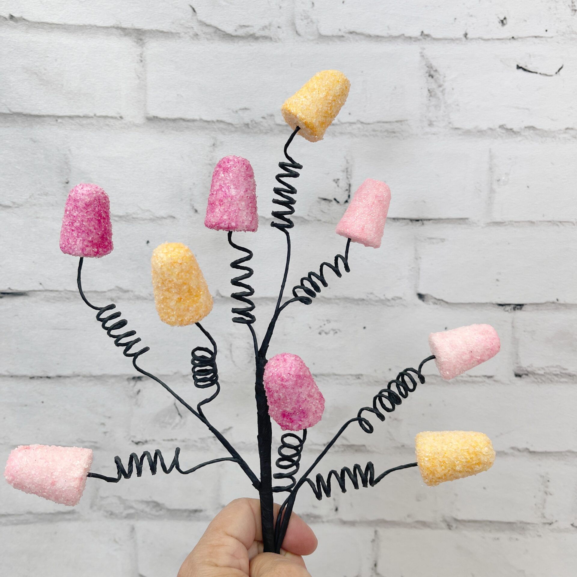 Orange Beauty Pink Gumdrop Pick - Kelea's Florals