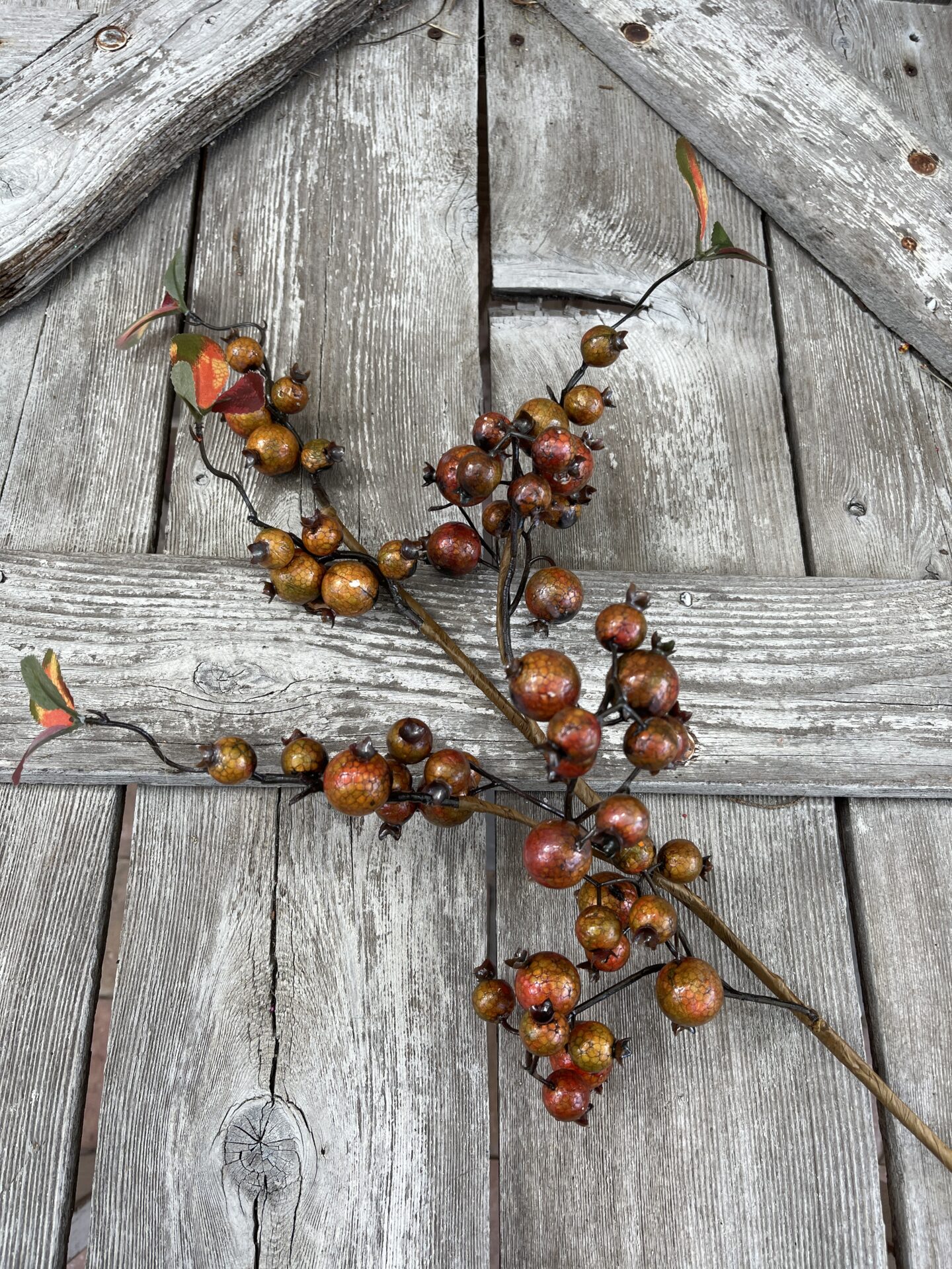 Orange Green Berry Stem - Kelea's Florals