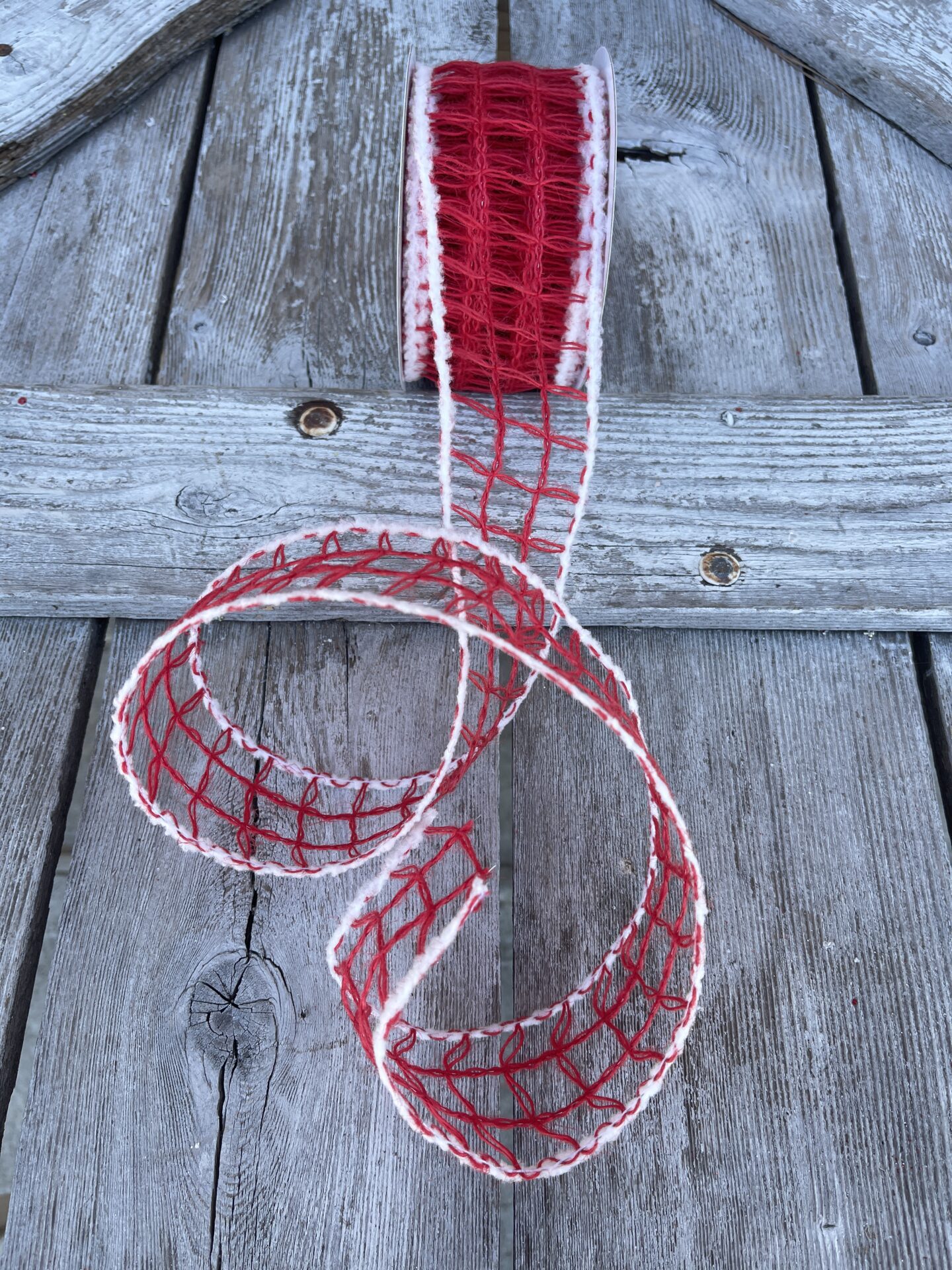 2.5" Red Open Weave Burlap Ribbon - Kelea's Florals