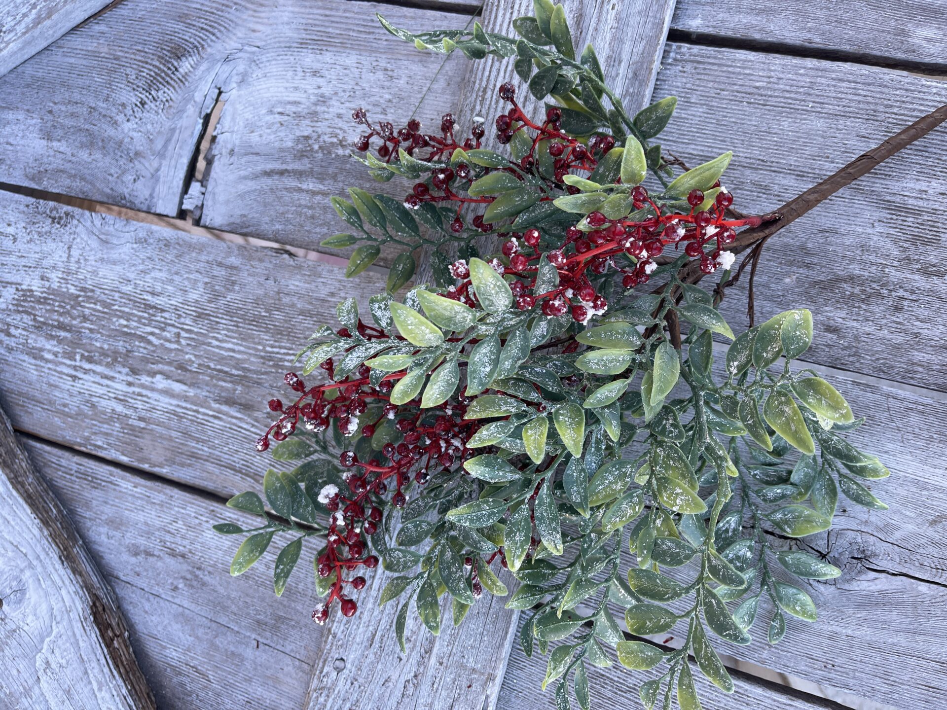 Berry Stem with Snow - Kelea's Florals