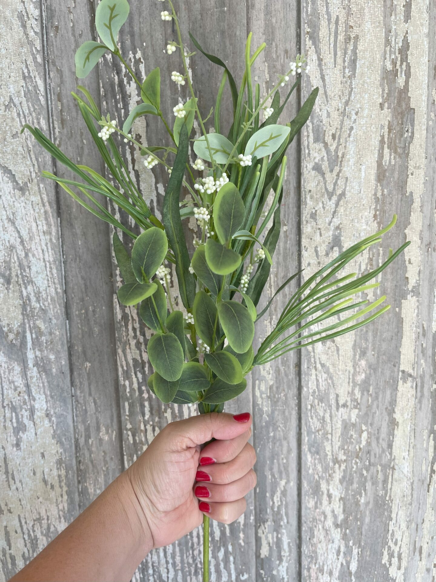 19" Mixed Greenery Pick - Kelea's Florals