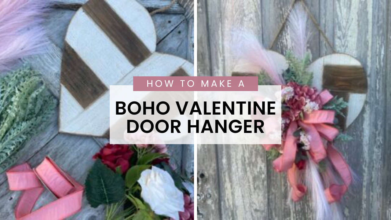 Boho Valentine Door Hanger - Kelea's Florals