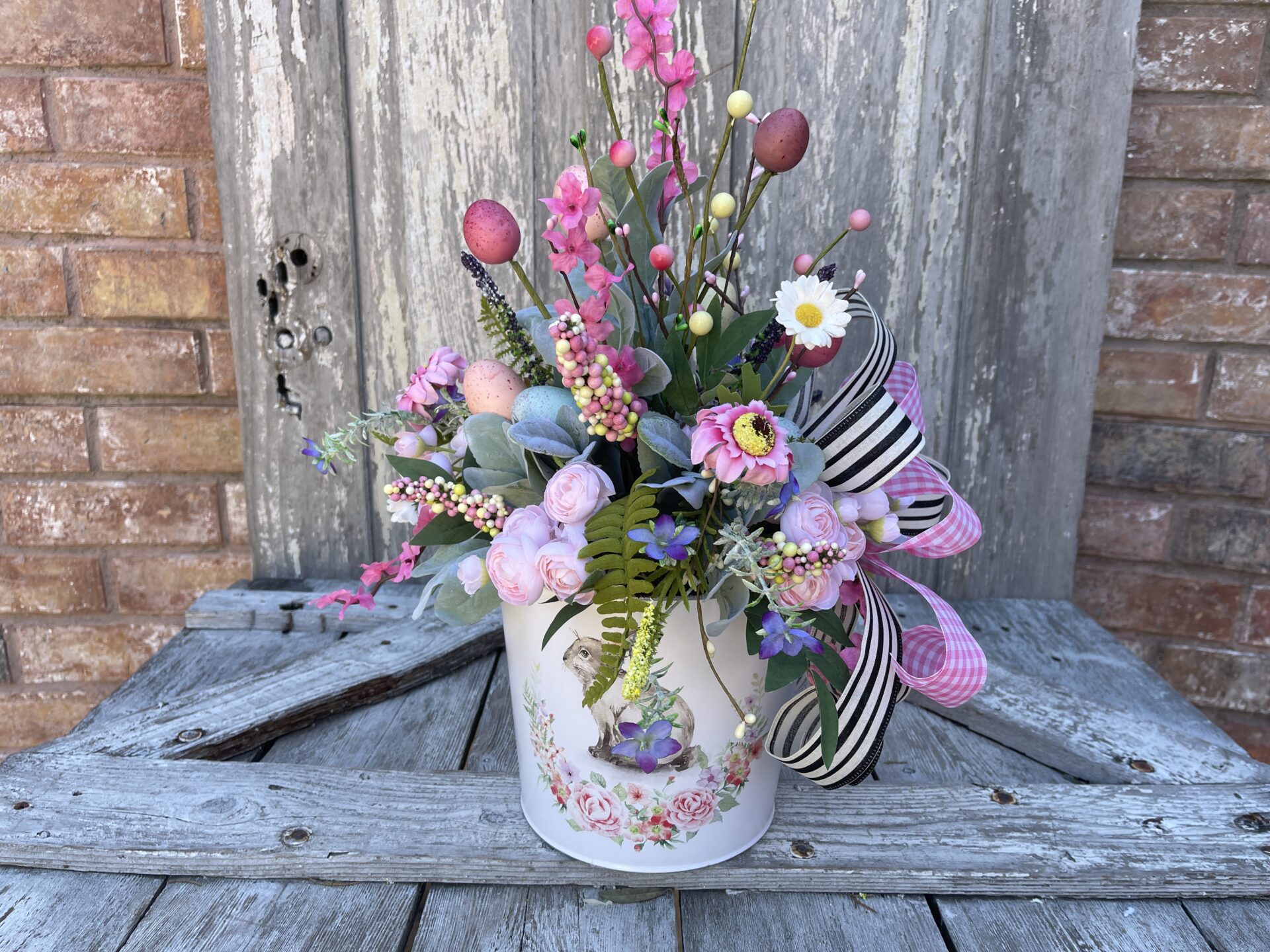 KDS Tutorial Bunny Bucket Floral Centerpiece Supply List - Kelea's Florals