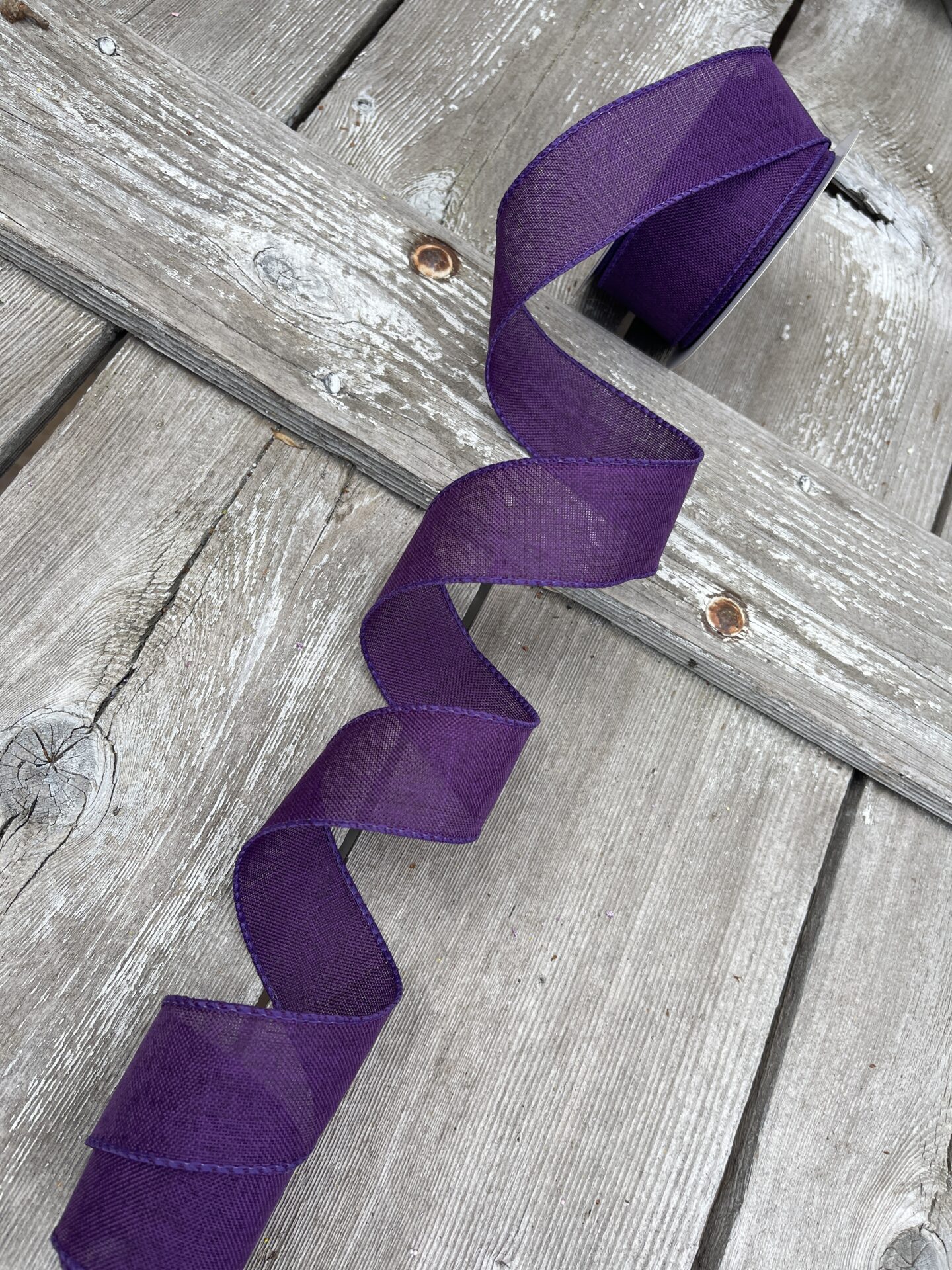 1.5" Purple Wired Ribbon on 10 Yard Roll - Kelea's Florals