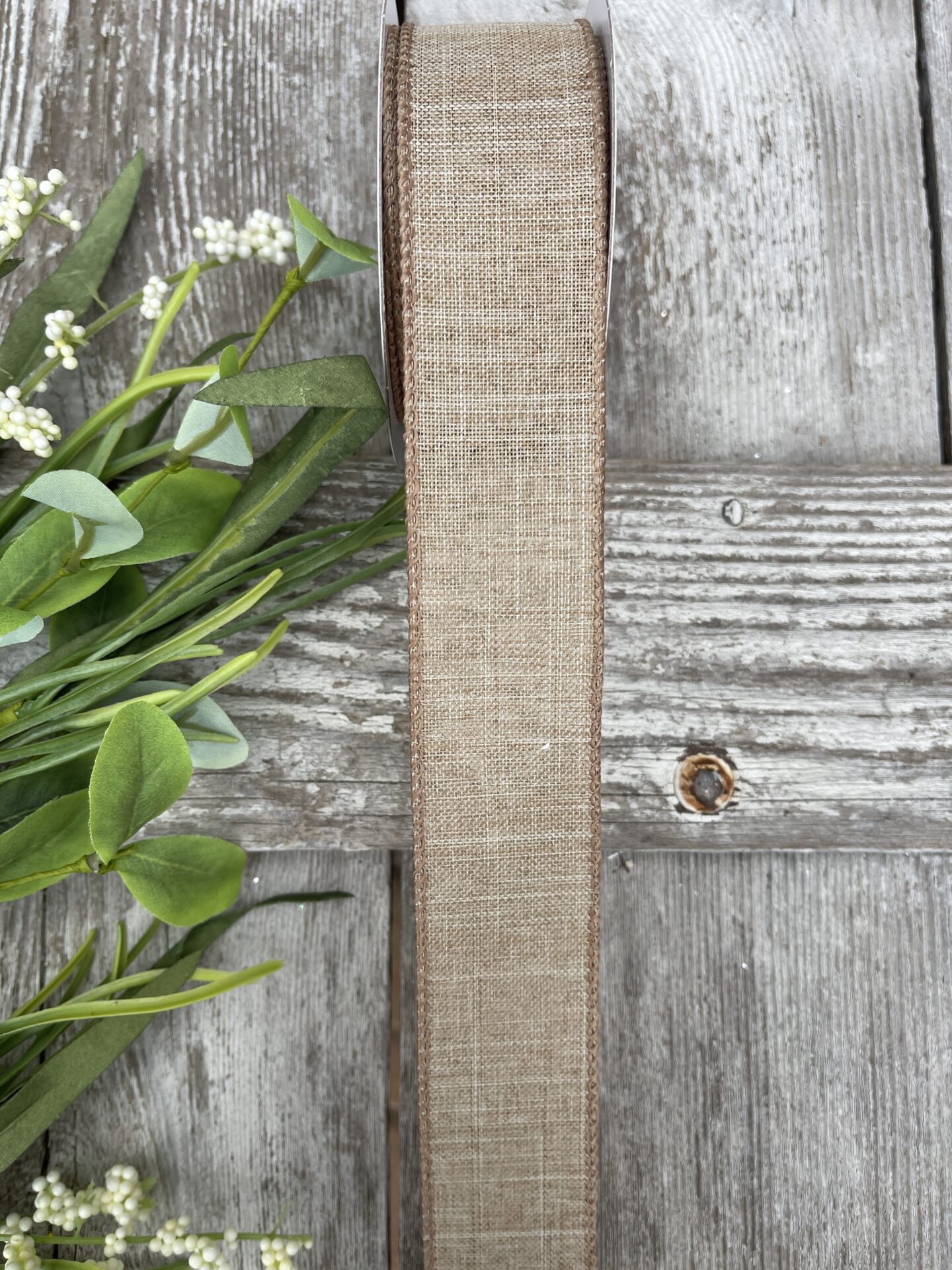 1.5" Solid Light Natural Ribbon on 10 Yard Roll - Kelea's Florals