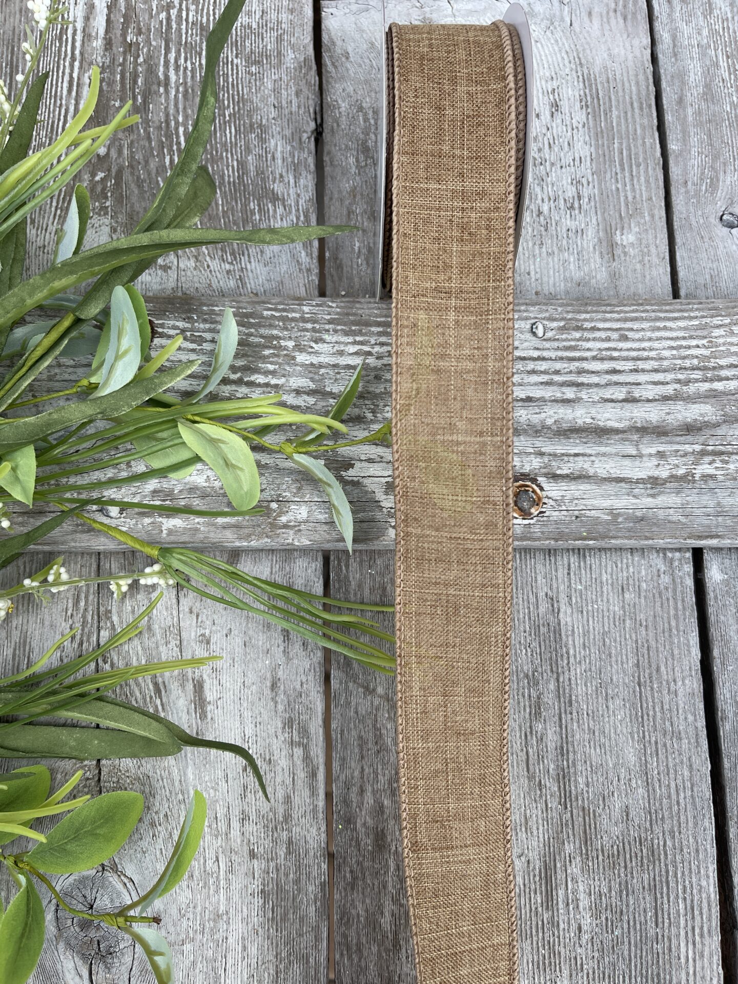 1.5" Solid Dark Natural Ribbon on 10 Yard Roll - Kelea's Florals