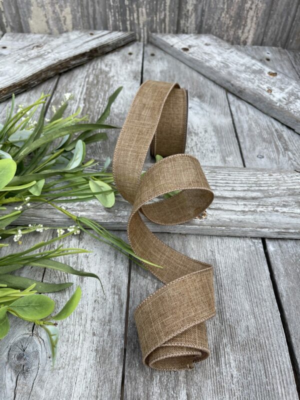 1.5" Solid Dark Natural Ribbon on 10 Yard Roll - Kelea's Florals