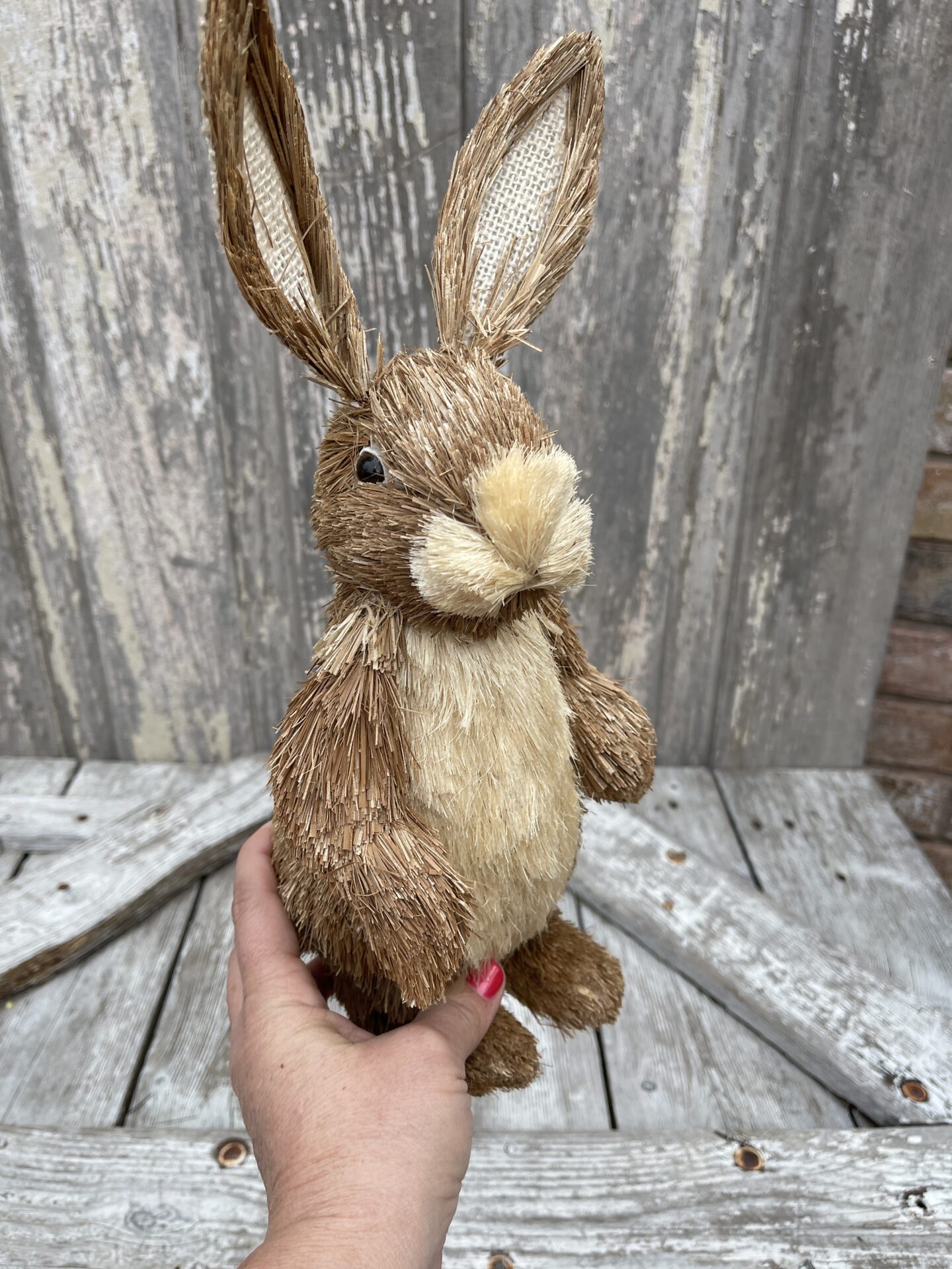 Sisal Standing Bunny - Kelea's Florals