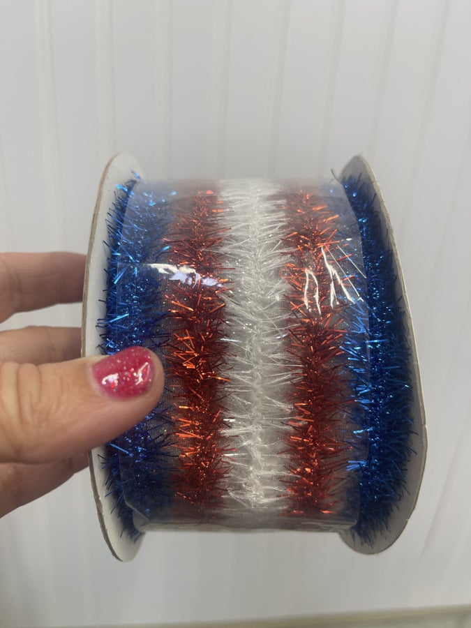 2.5" Frill Forth Tinsel Ribbon on a 10 Yard Roll (not wired) - Kelea's ...