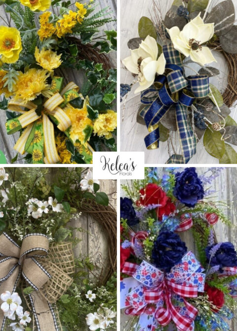 Simple Grapevine Wreath Ideas - Kelea's Florals