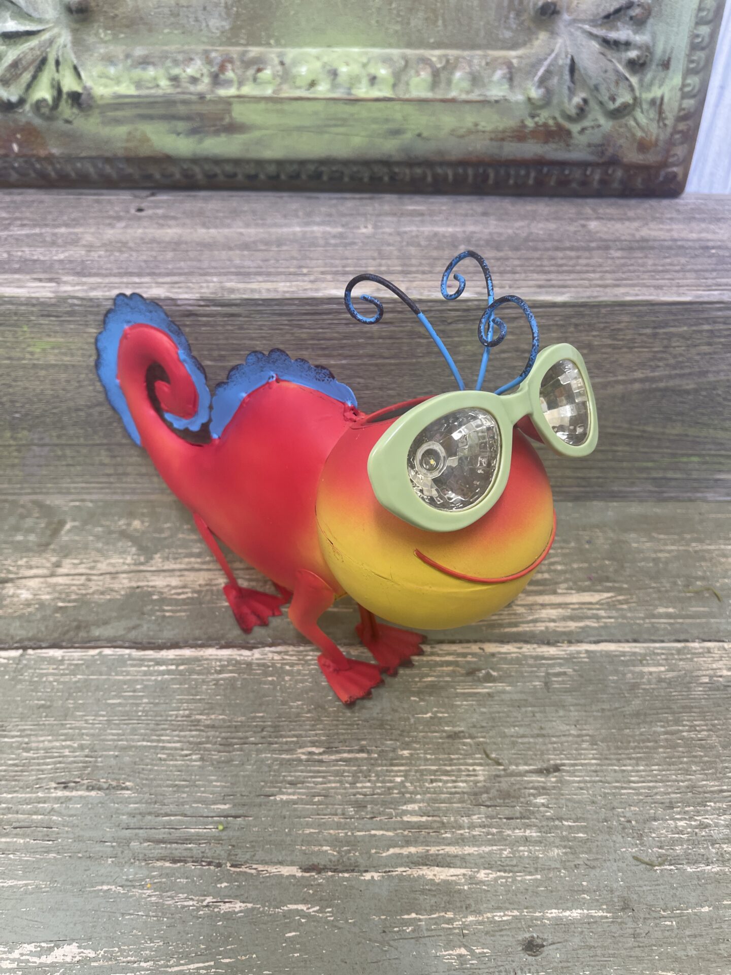 Solar Orange Lizard with Green Glasses - Kelea's Florals