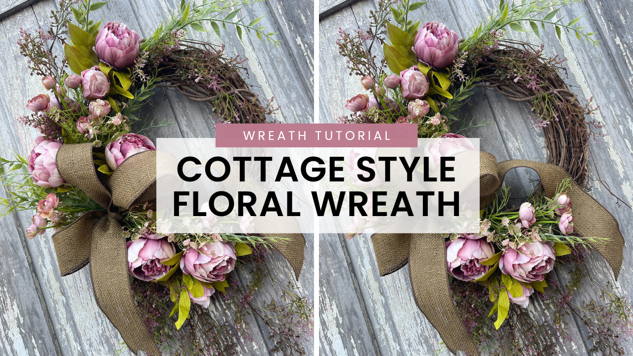 Cottage Floral Wreath Tutorial - Kelea's Florals