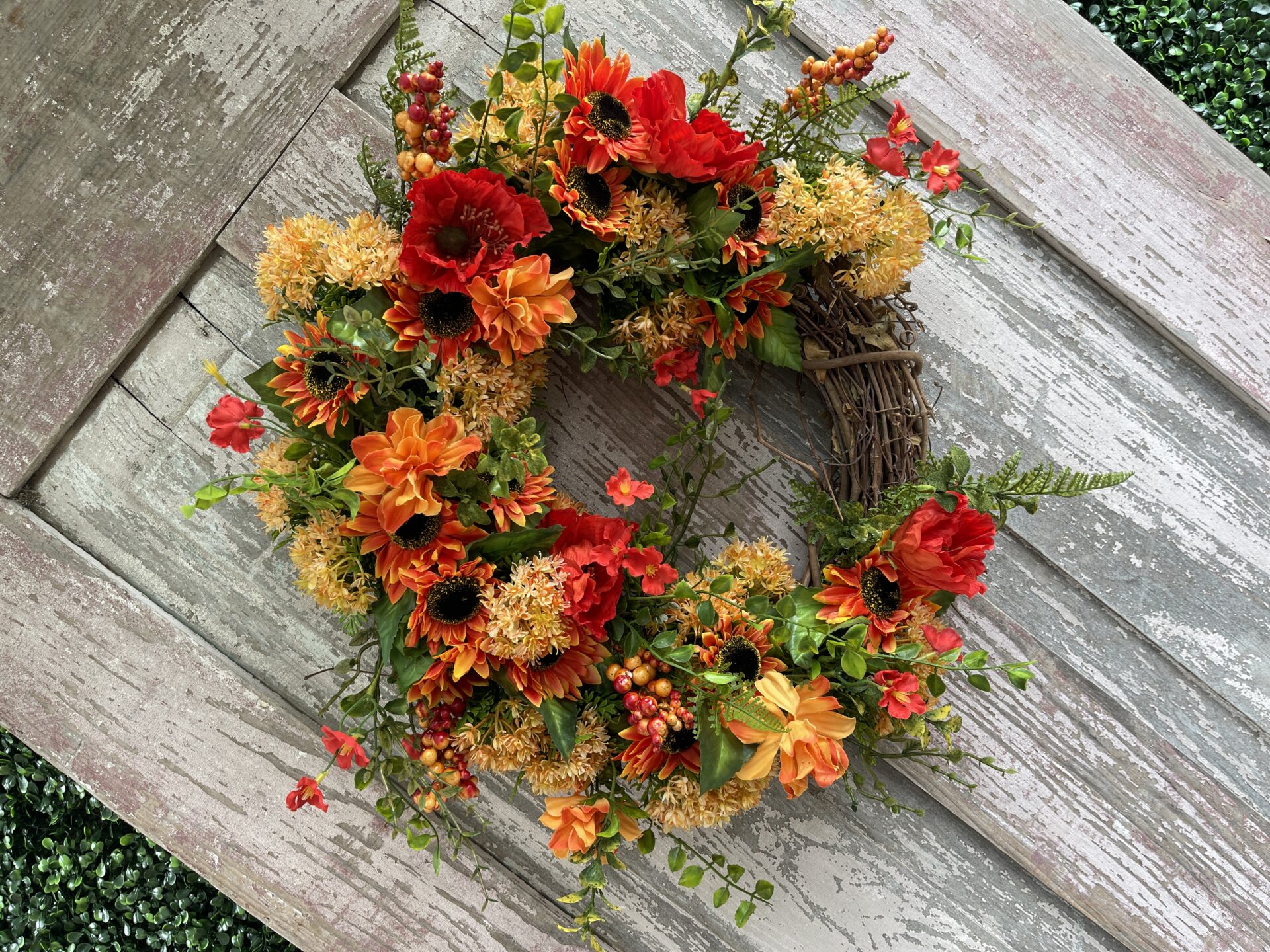 Sunny Sunflower Summertime Wreath Supply List - Kelea's Florals