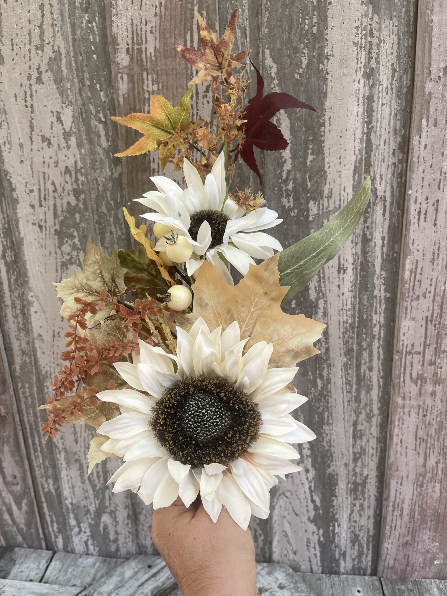 Beige Mixed Sunflower Spray - Kelea's Florals