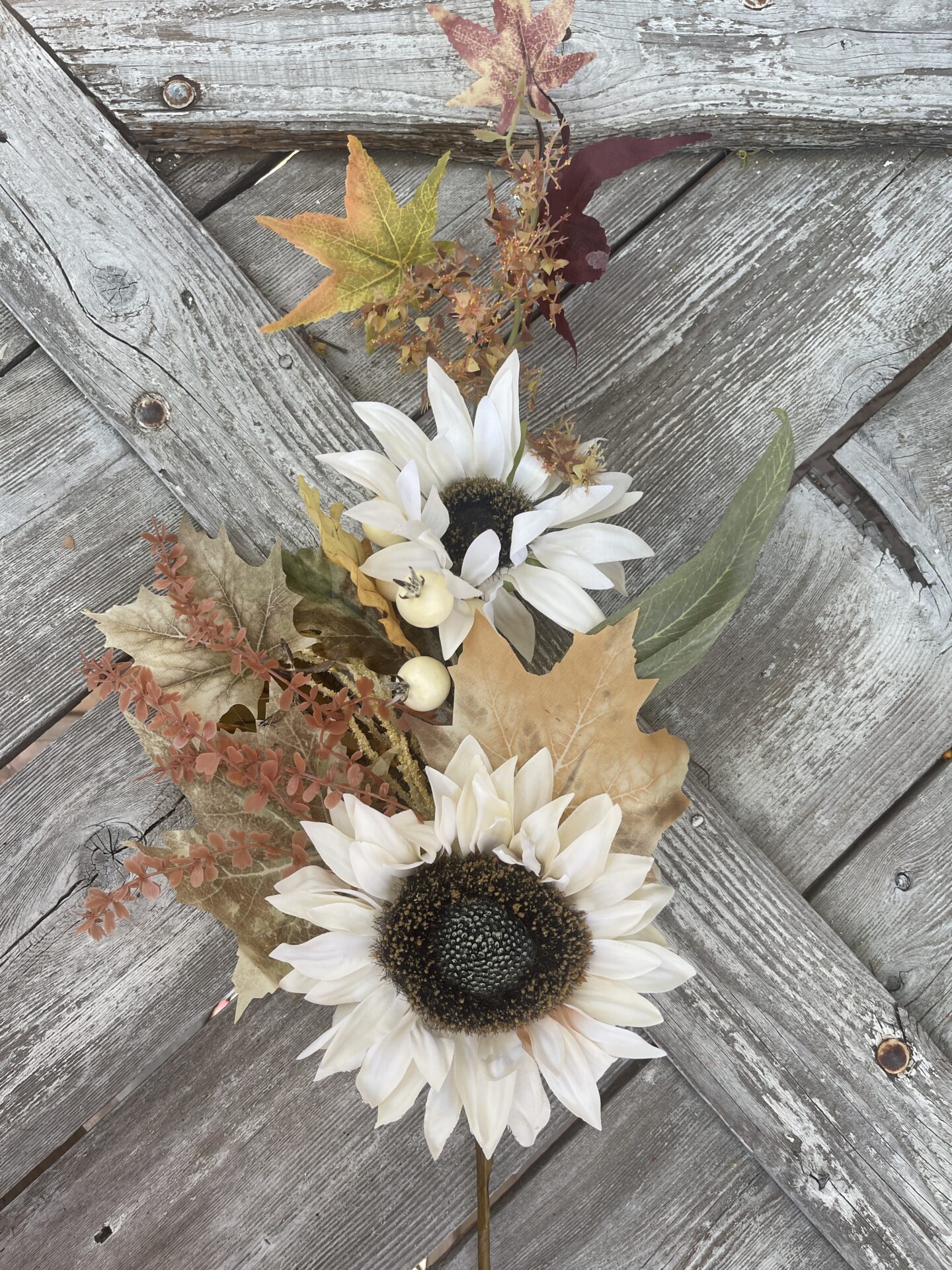 Beige Mixed Sunflower Spray - Kelea's Florals