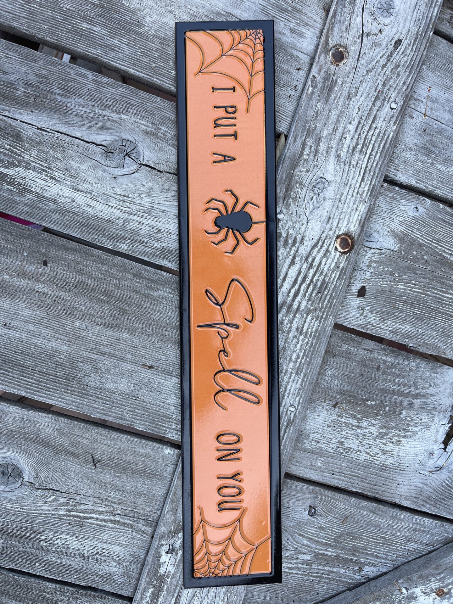 Halloween Metal Spell Sign - Kelea's Florals